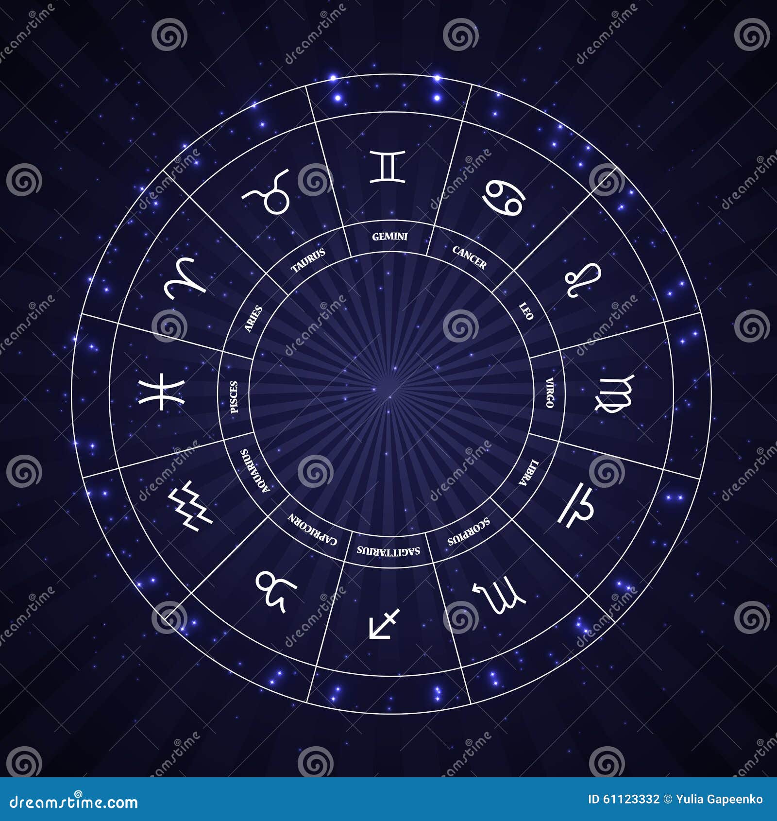Set of Symbol Zodiac Sign. Vector Illustration Stock Vector ...