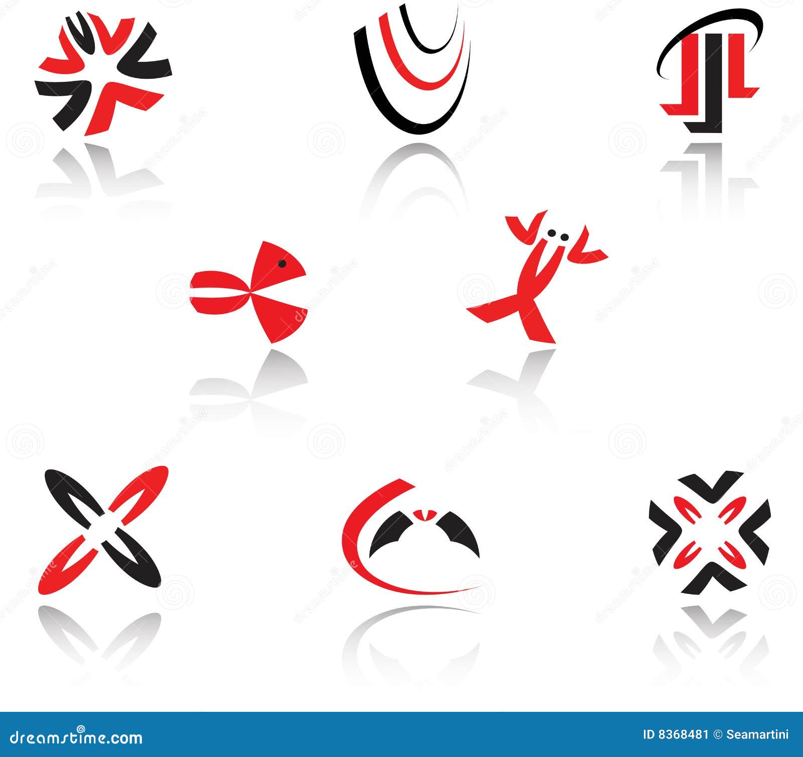 Set of symbols stock vector. Illustration of design, banner - 8368481