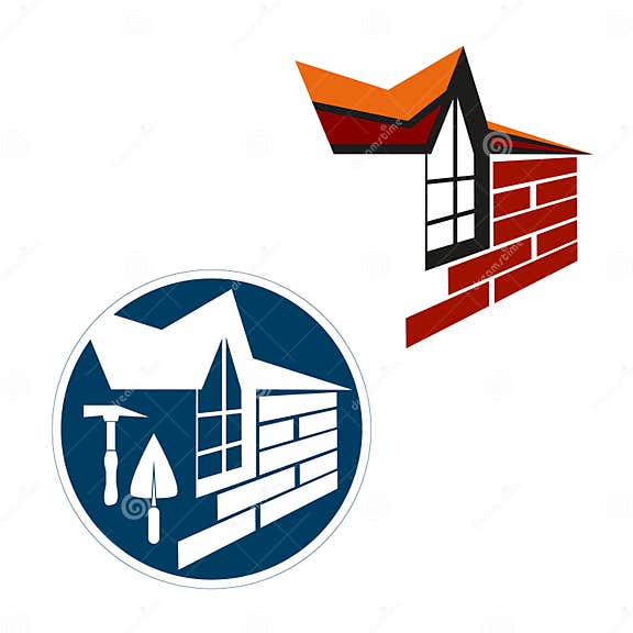 Set of Symbols for Construction Stock Vector - Illustration of business ...