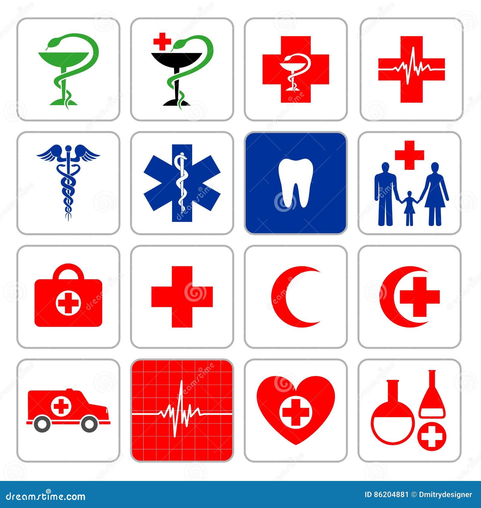 Set of Symbols Denoting Medicine Editorial Photo - Illustration of ...