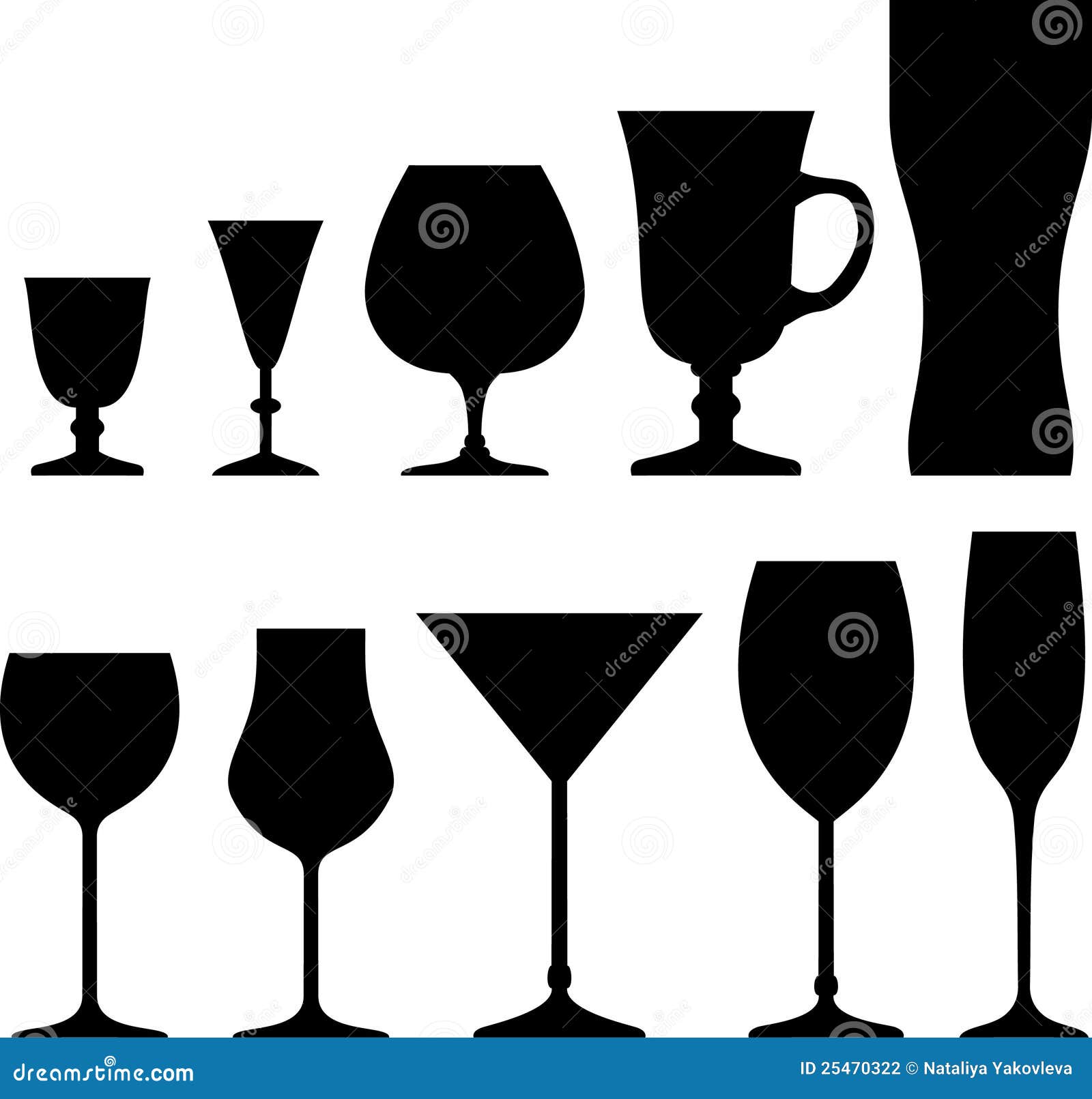 Set Of Symbols And Icons Glasses Vector Illustration | CartoonDealer ...