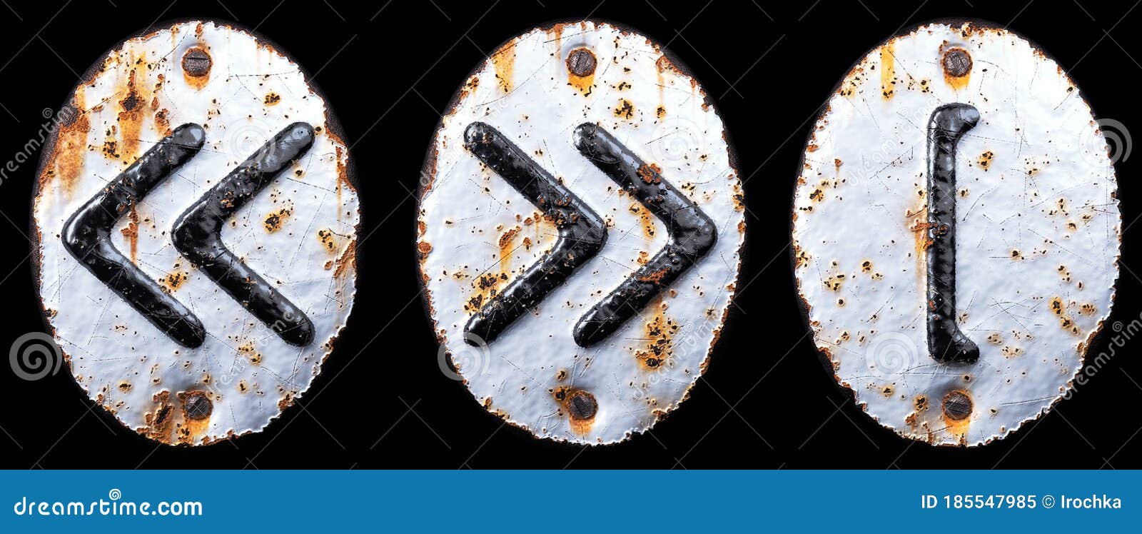 Set of Symbols Left and Right Pointing Double Angle Quotation Mark ...