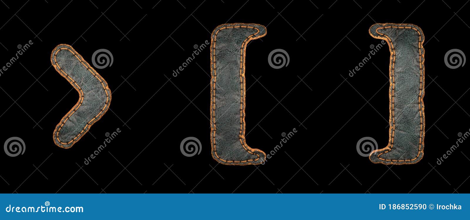 Set of Symbols Right Aangle Bracket, Left and Right Bracket Made of ...