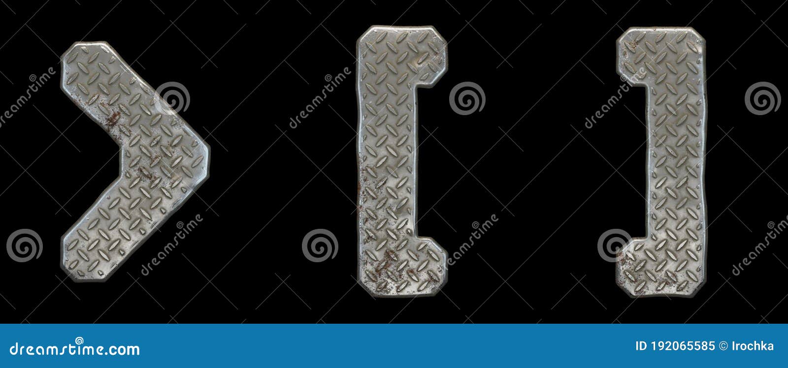 Set Of Symbols Right Angle Bracket, Left And Right Square Bracket Made ...