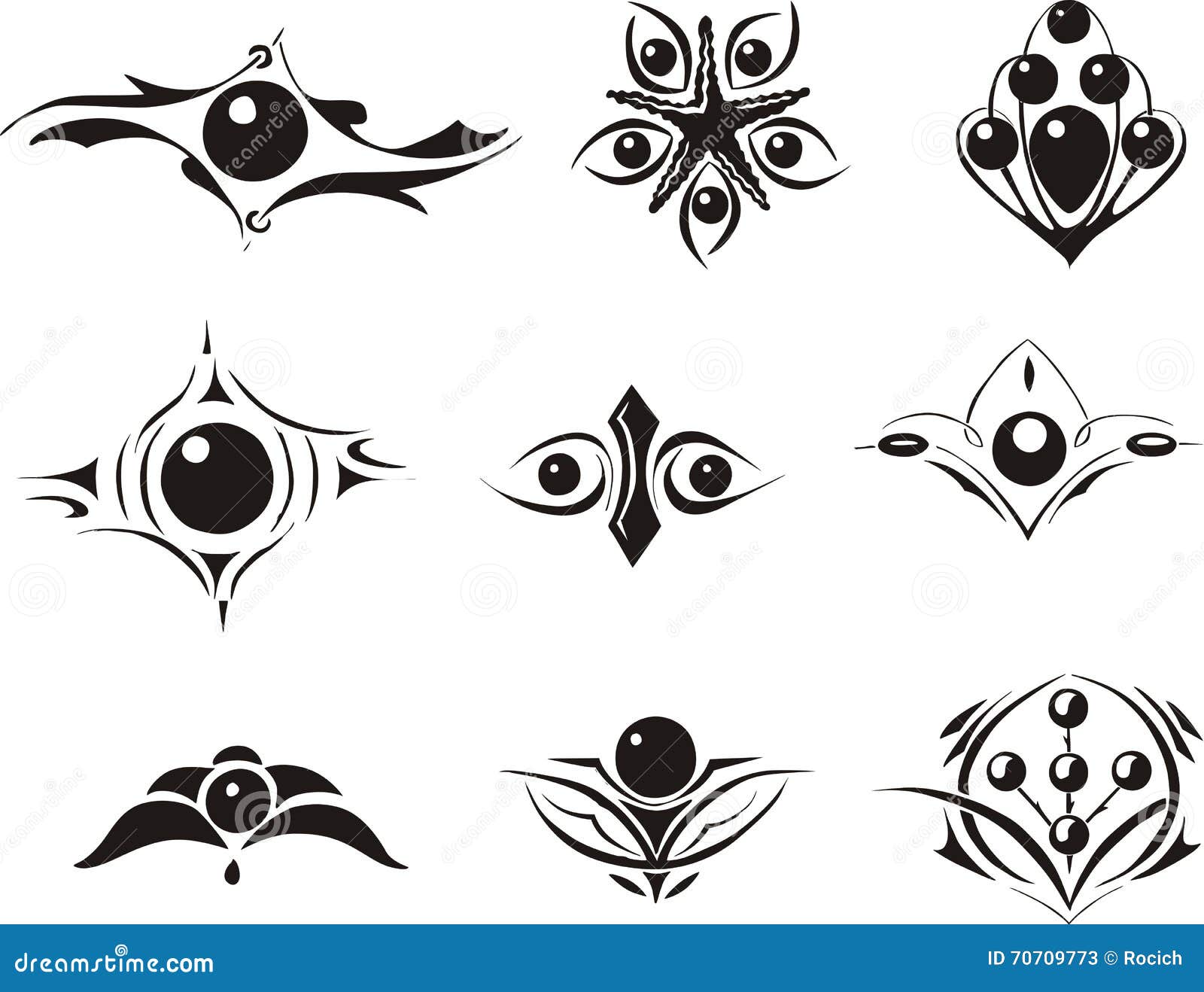 Symmetrical Floral Design Cartoon Vector | CartoonDealer.com #41397315
