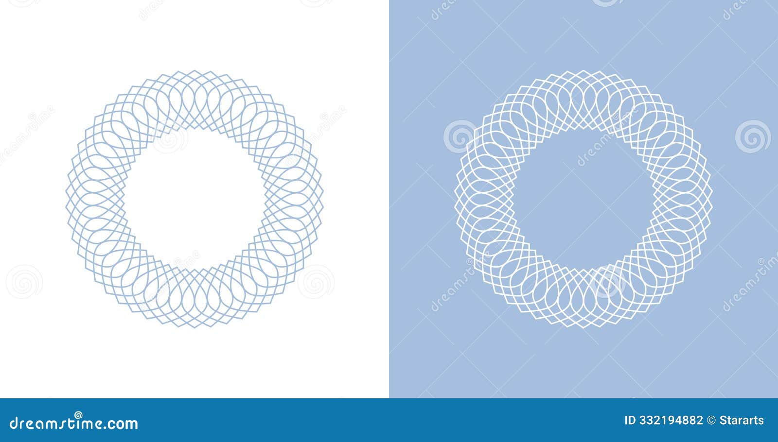 Symmetry Doodle Illustration. Simple Fantasy Elements With Small Decor ...