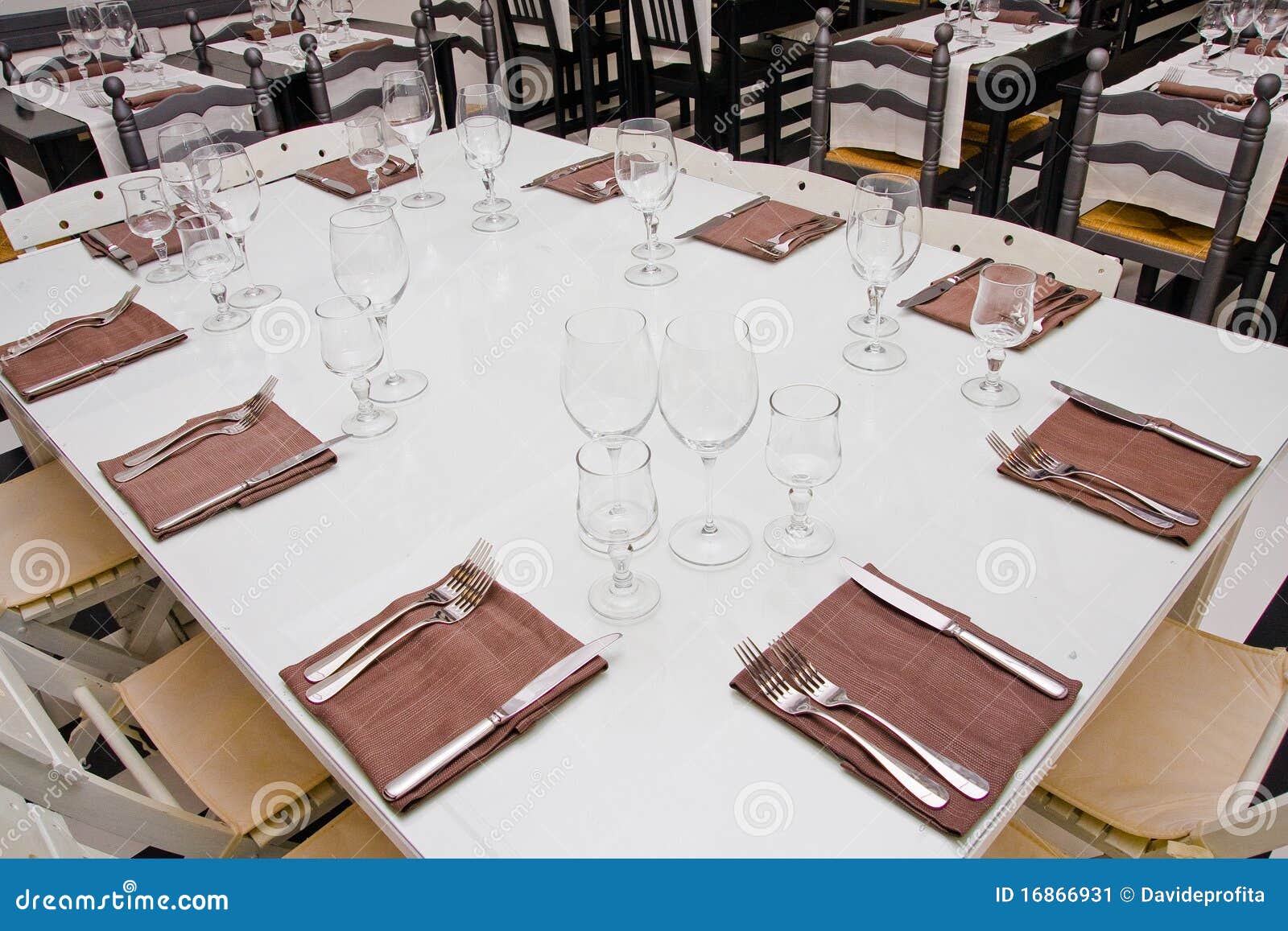 Set table stock image. Image of cutlery, place, glass - 16866931