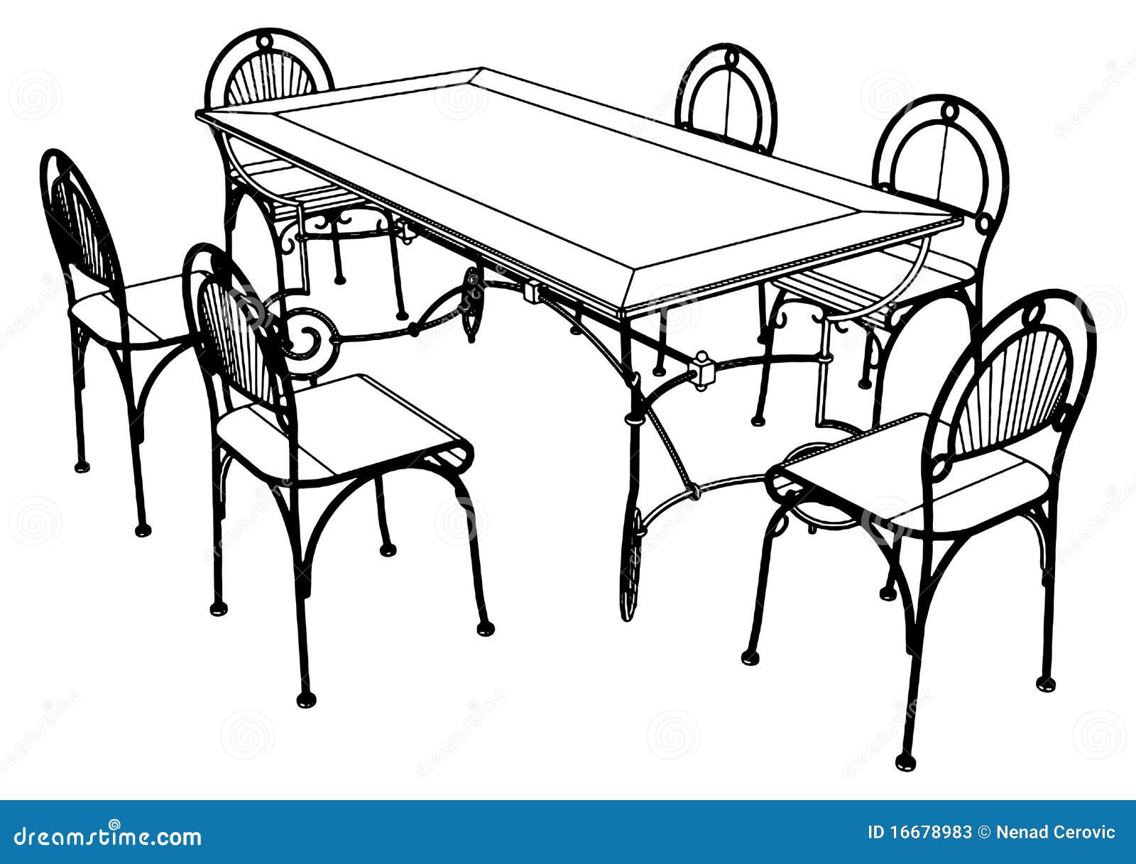 Set Table And Chairs Vector 03 Stock Photos - Image: 16678983 Set Table And Chairs Vector 03 Stock Photos - Image: 16678983