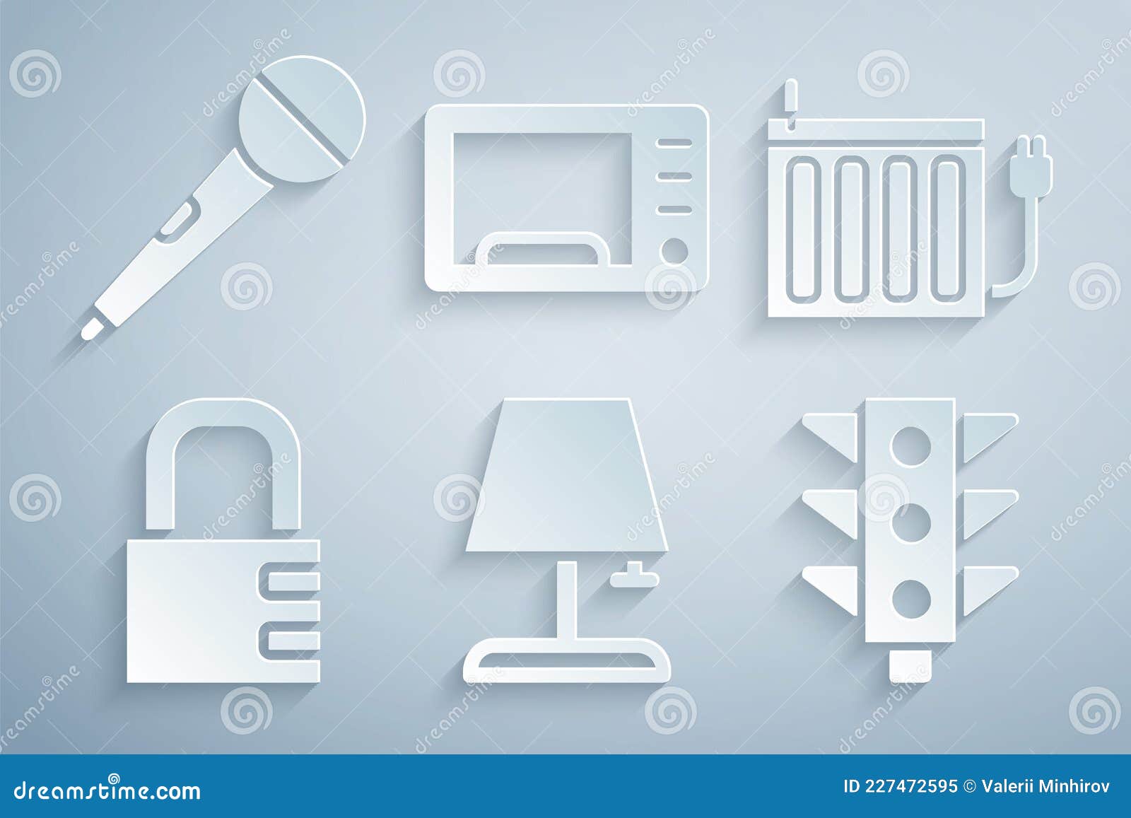 Set Table Lamp, Heating Radiator, Safe Combination Lock, Traffic Light ...