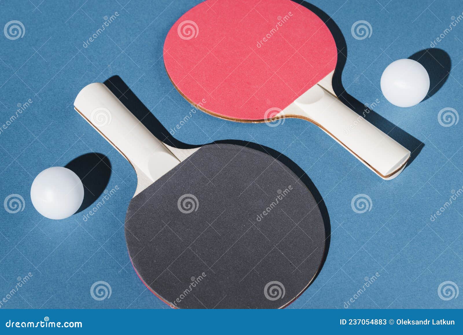 Set Table Tennis Rackets Balls. High Quality Photo Stock Image - Image ...