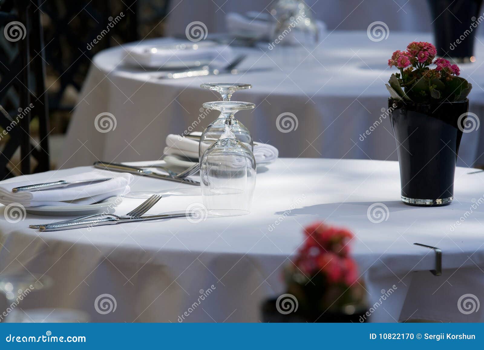 Set Table for two close-up stock photo. Image of served - 10822170
