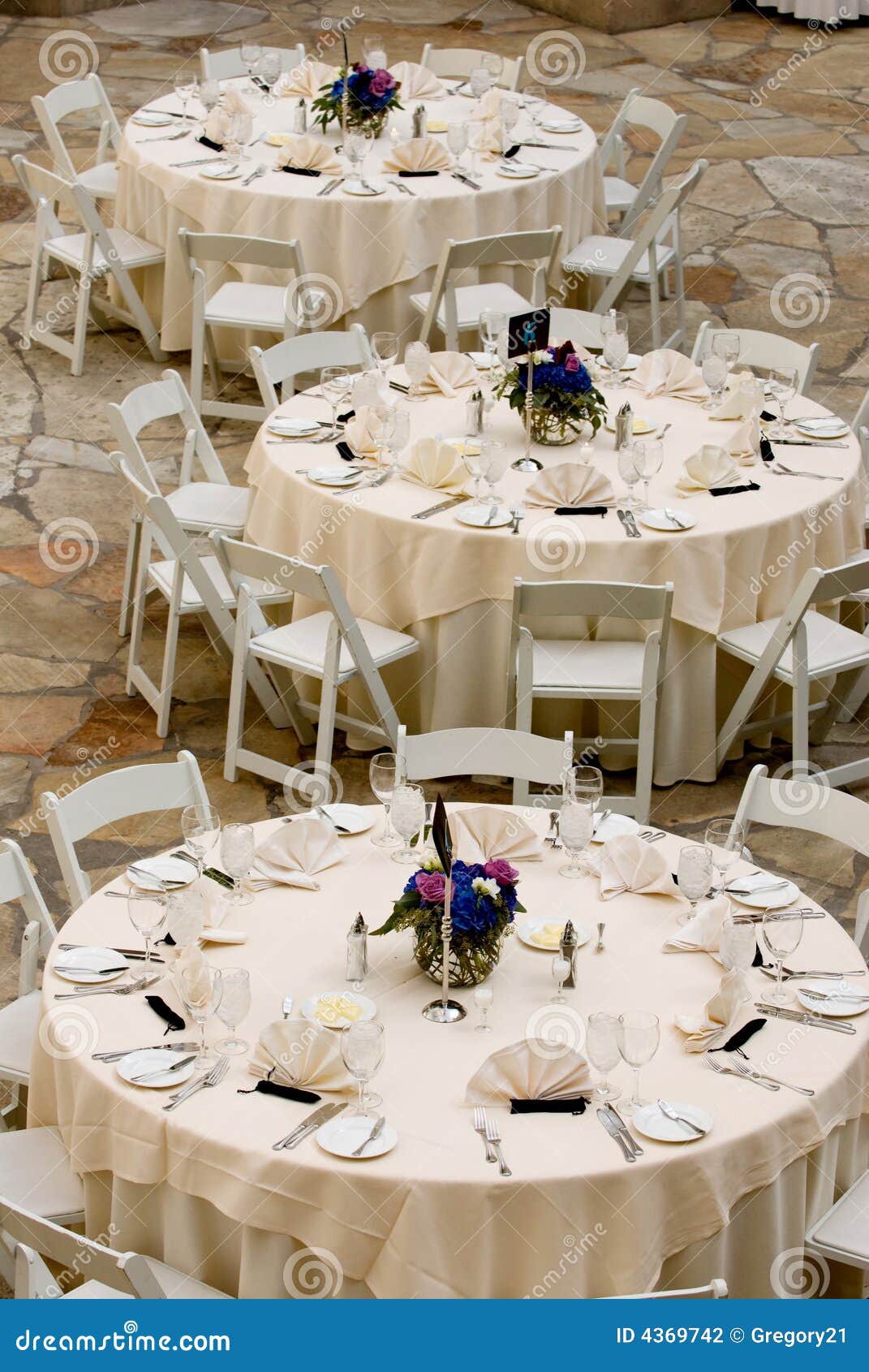 Set tables for an event stock photo. Image of chair, design - 4369742