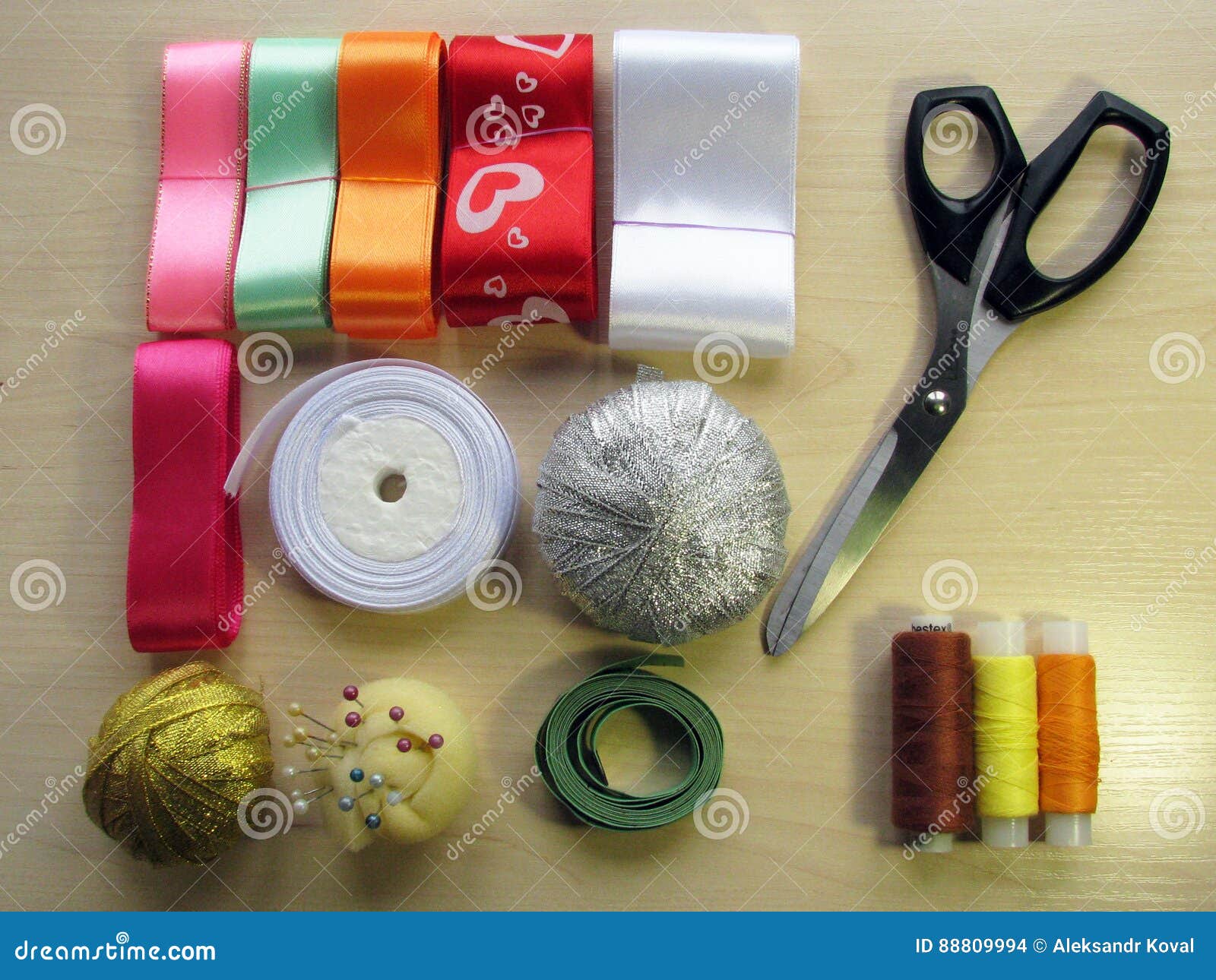 Set of tailor stock photo. Image of blue, material, motley - 88809994