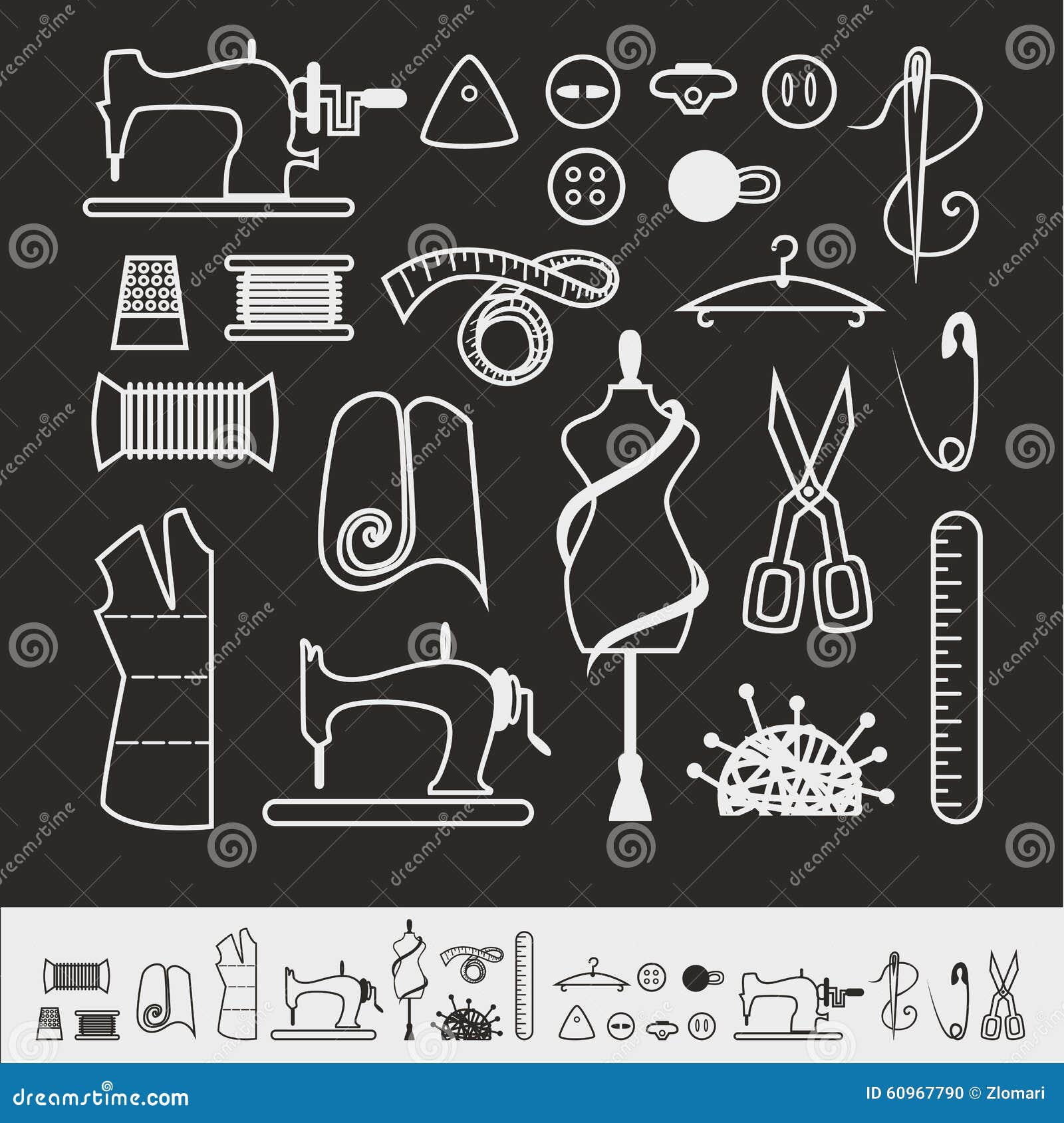 Set of Tailor Labels, Emblems and Design Elements Stock Vector ...