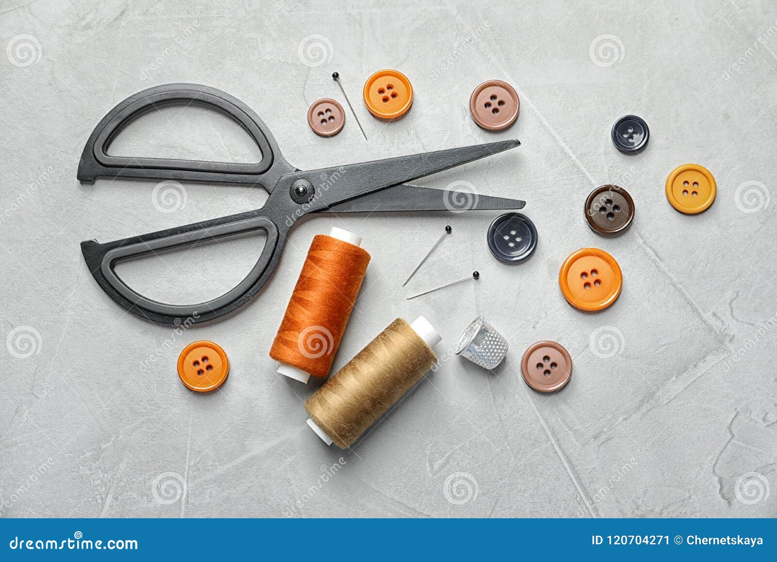 Set of Tailoring Accessories on Light Background, Stock Image - Image ...