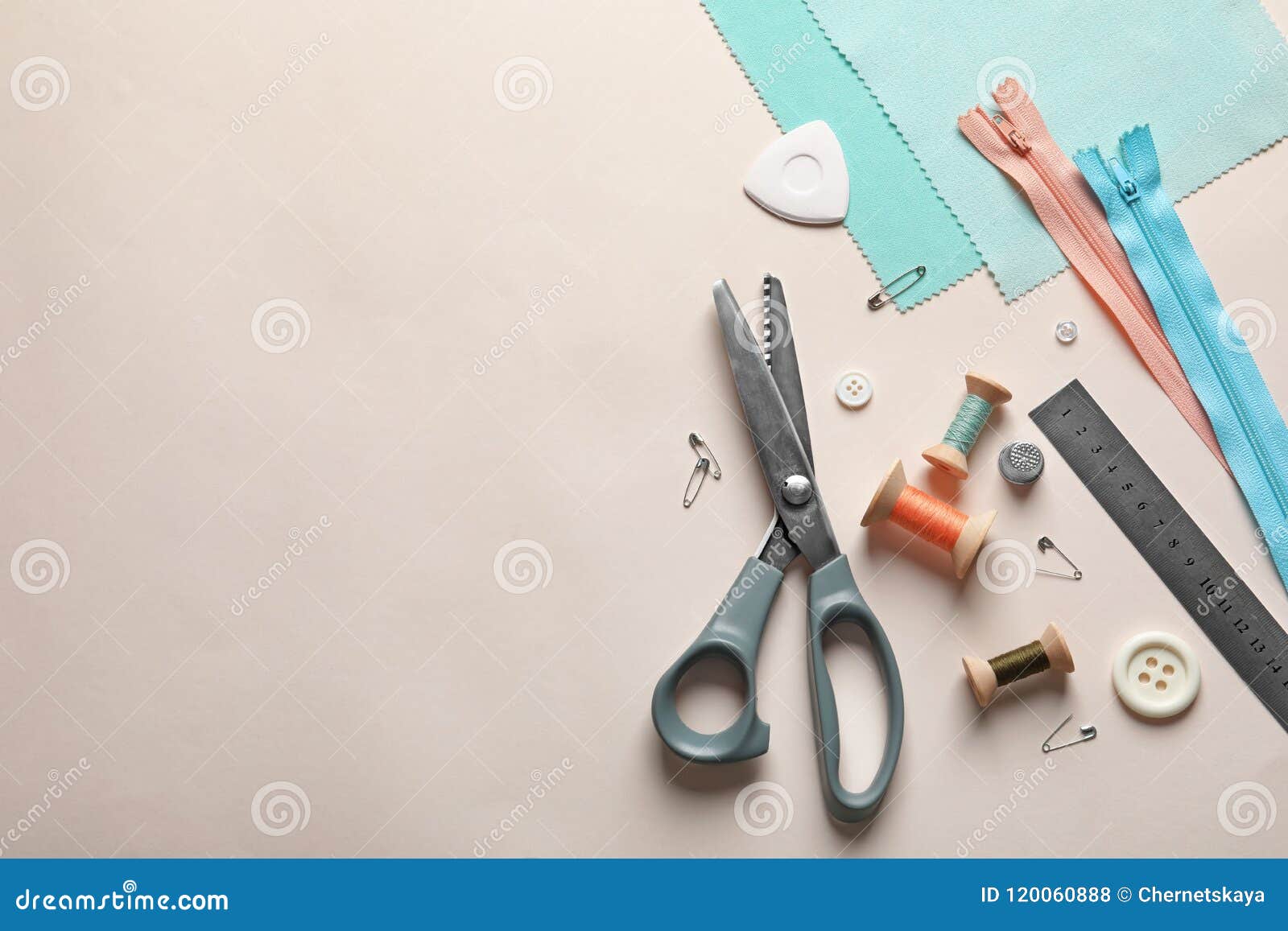Set of Tailoring Accessories Stock Photo - Image of accessories, craft ...