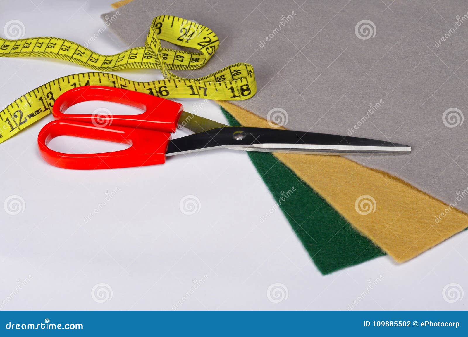 Set of Tailoring Tools, Scissors and Measuring Tape, Accessories and ...