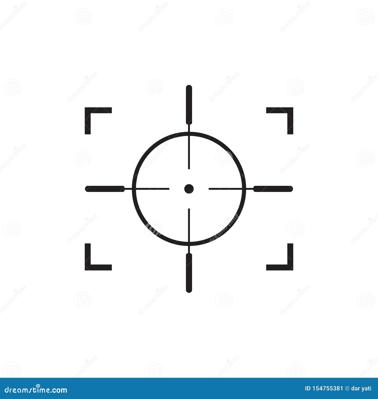 Set of target icon stock vector. Illustration of design - 154755381