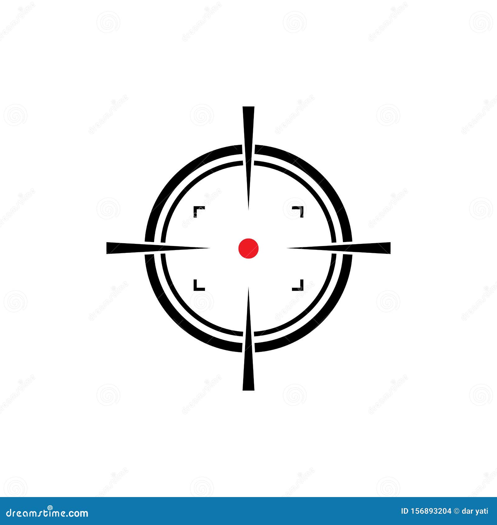Set of target icon stock vector. Illustration of customer - 156893204