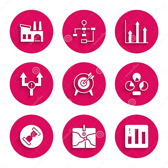 Set Target, Intersection Point, Pie Chart Infographic, Old Hourglass ... Set Target, Intersection Point, Pie Chart Infographic, Old Hourglass ...