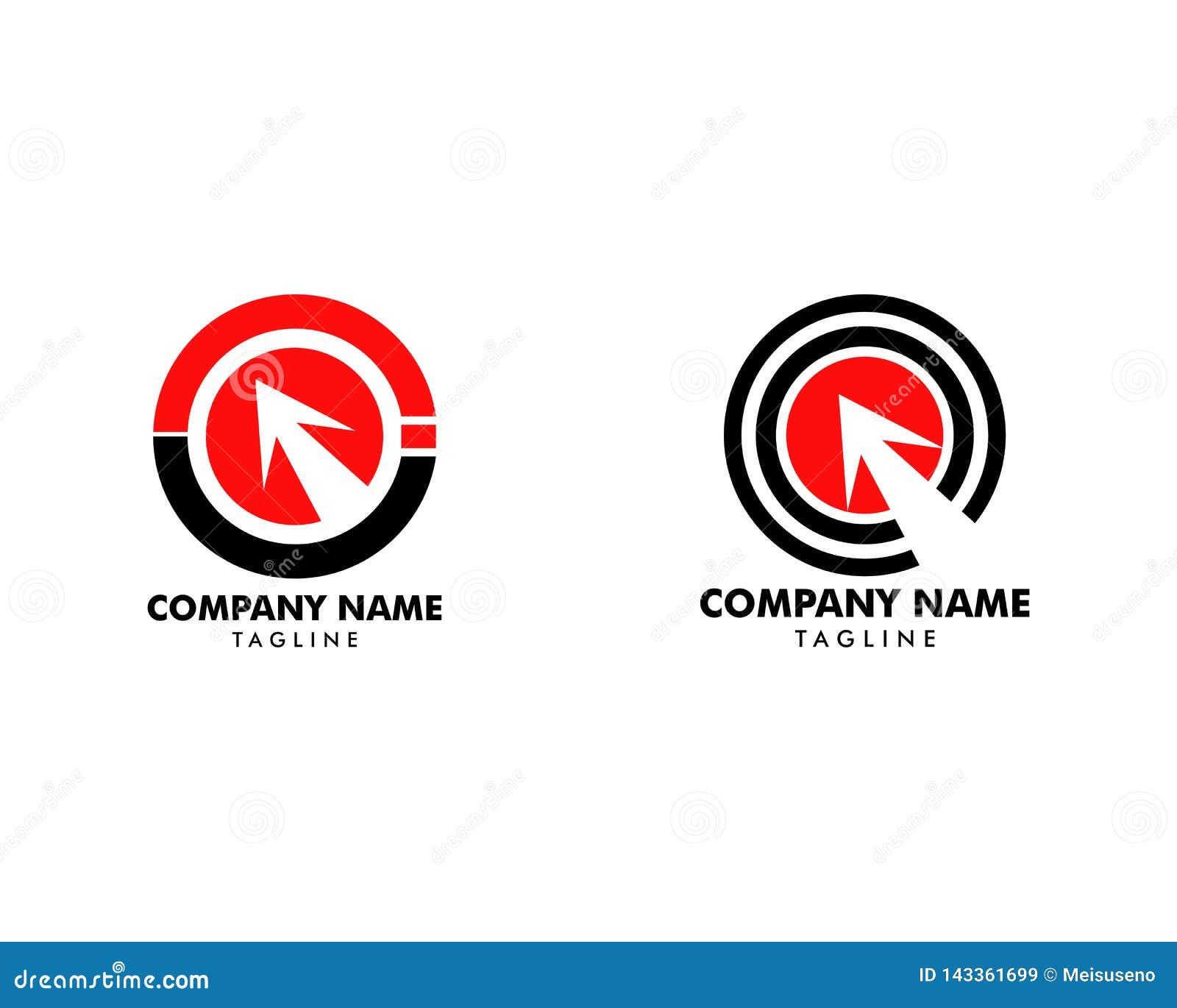 Set of Target logo design stock vector. Illustration of round - 143361699