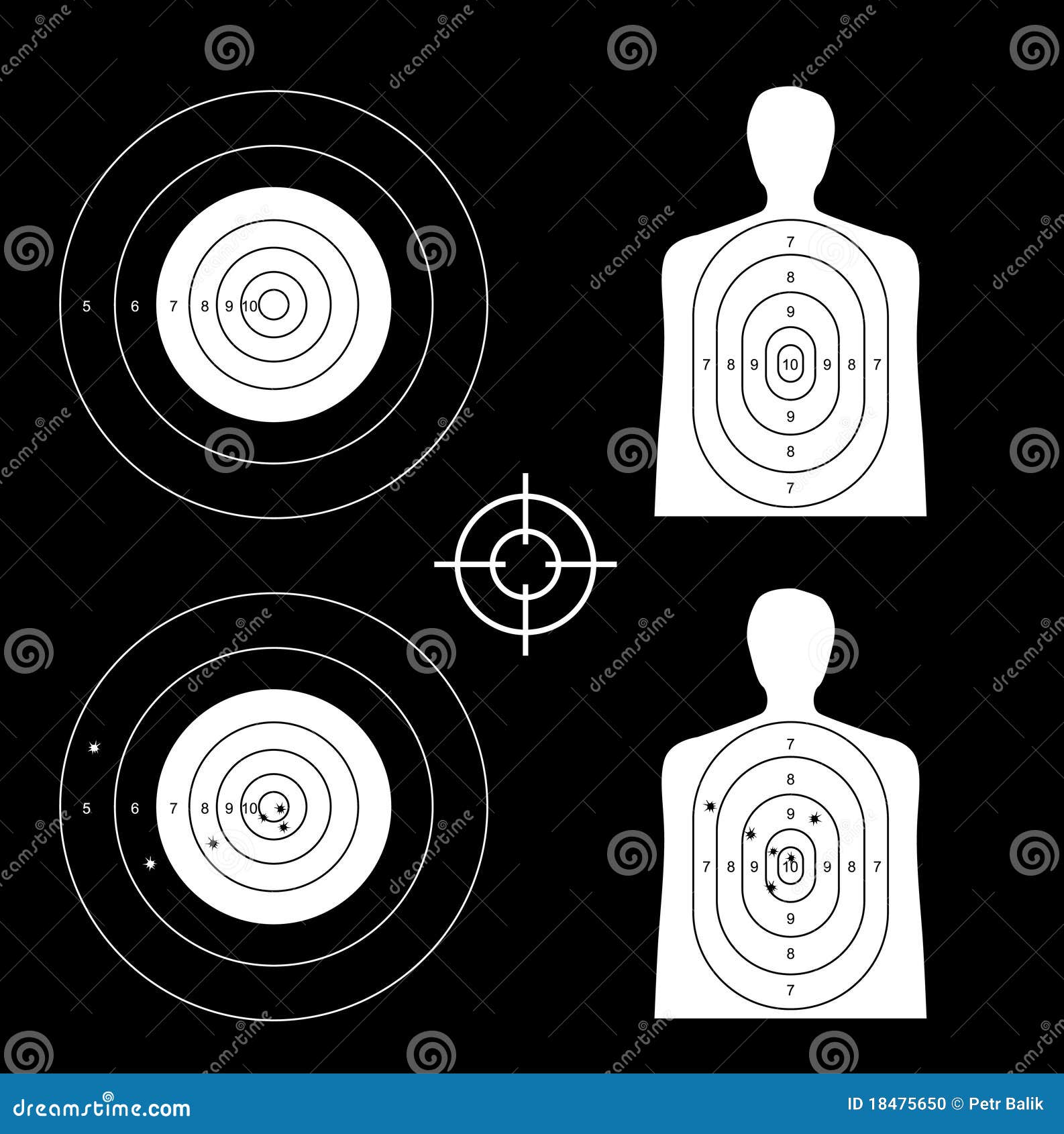 Set the targets stock illustration. Illustration of paper - 18475650