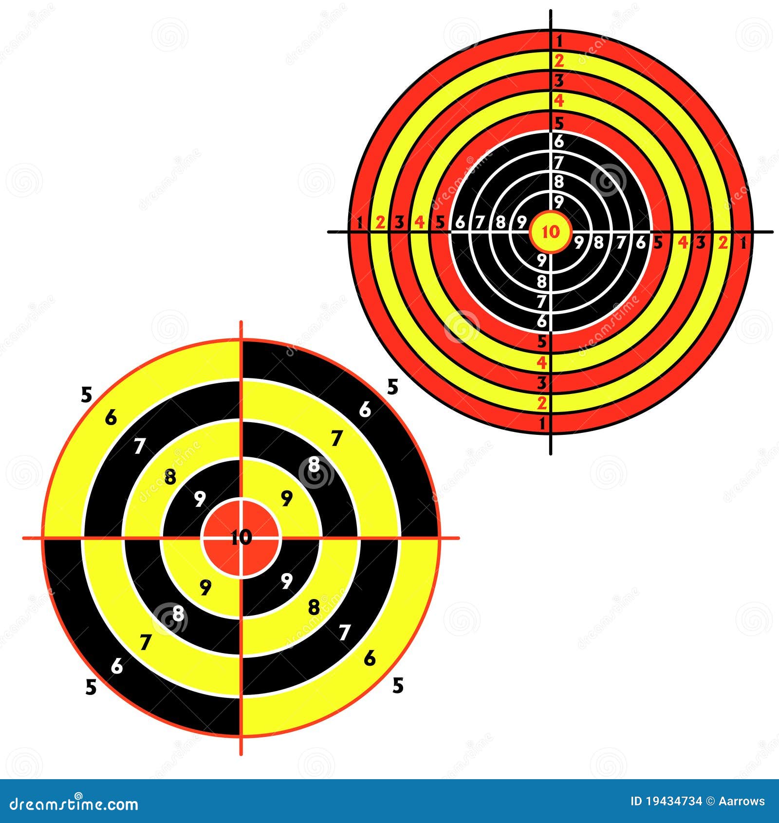 Set Targets for Practical Pistol Shooting Stock Vector - Illustration ...