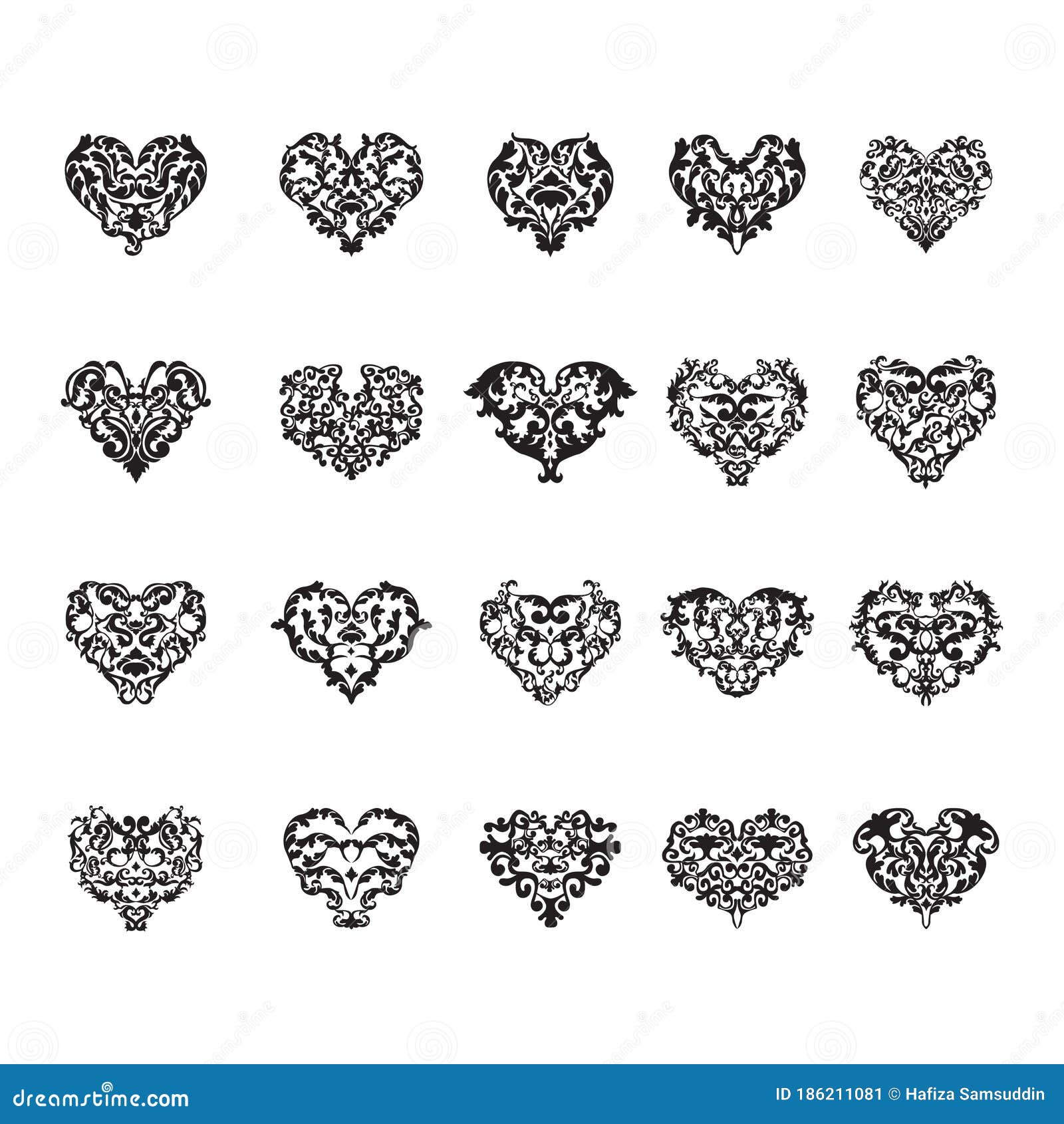Set Tattoo Designs. Vector Illustration Decorative Design Stock Vector ...