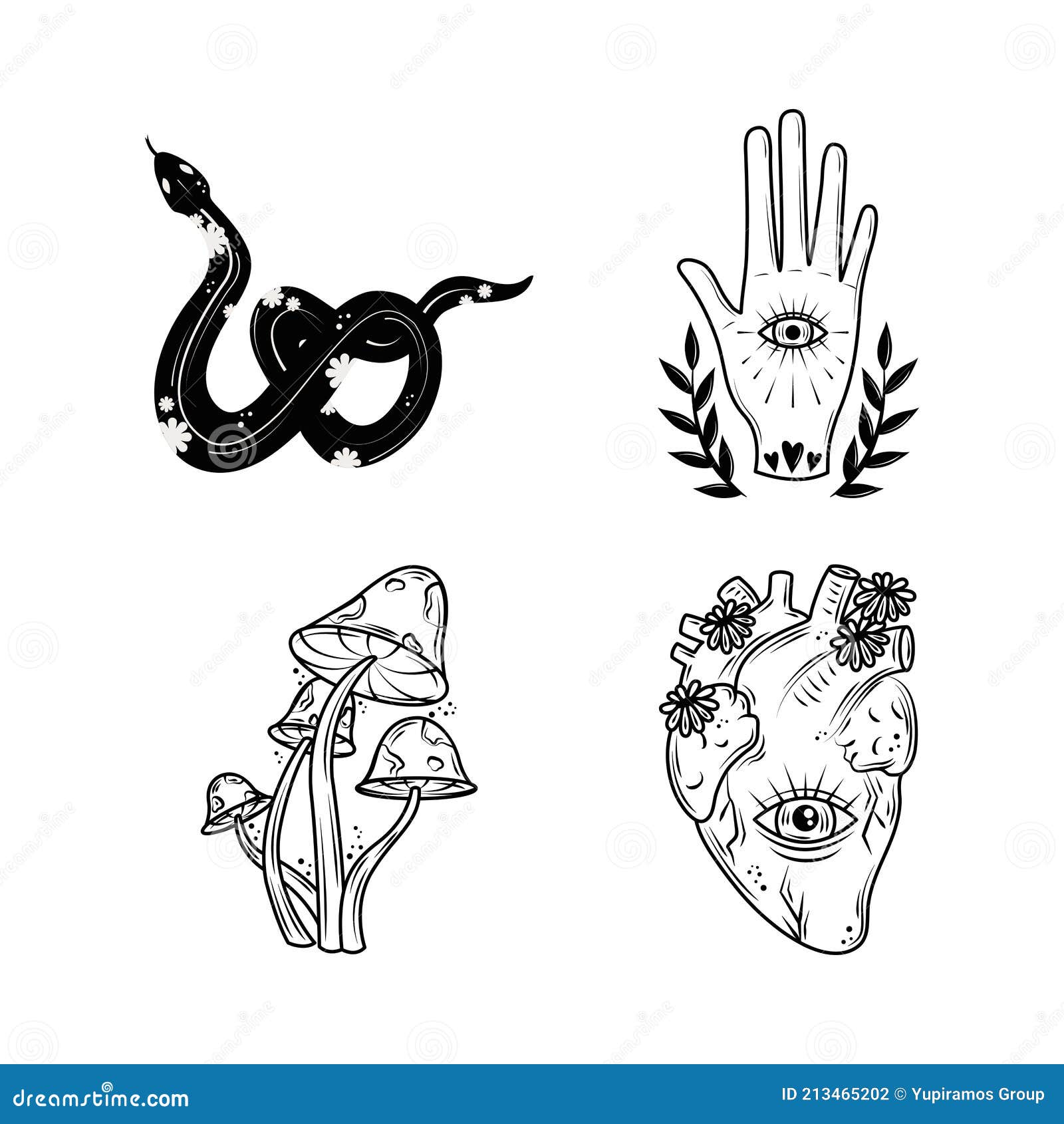 Snake Mushroom Stock Illustrations – 345 Snake Mushroom Stock ...