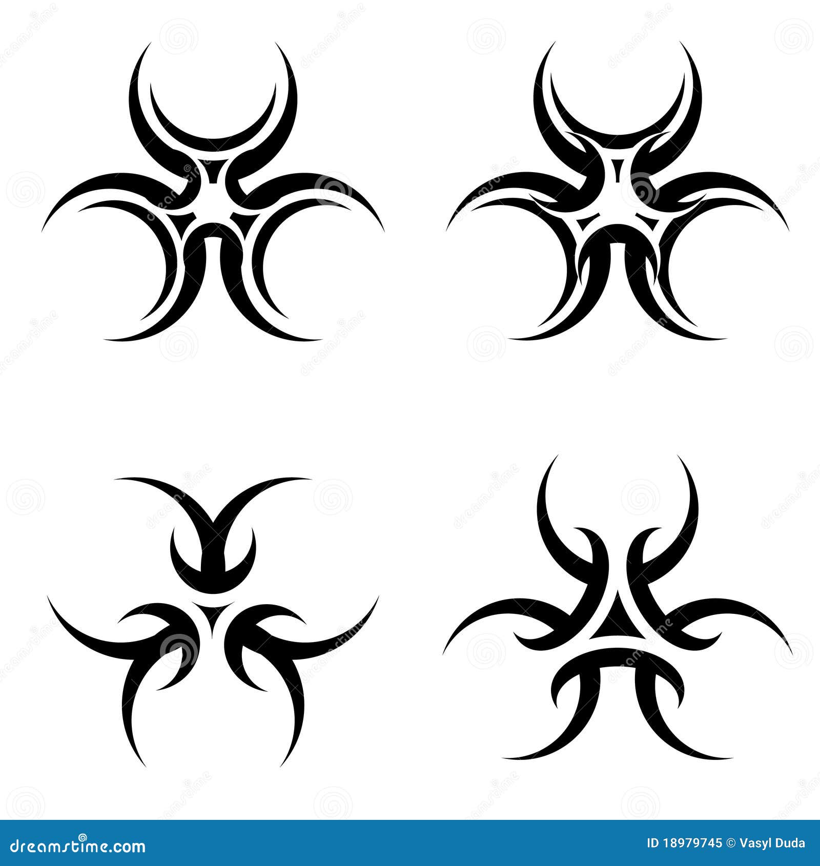 Set of tattoos symbol stock vector. Illustration of graphic - 18979745