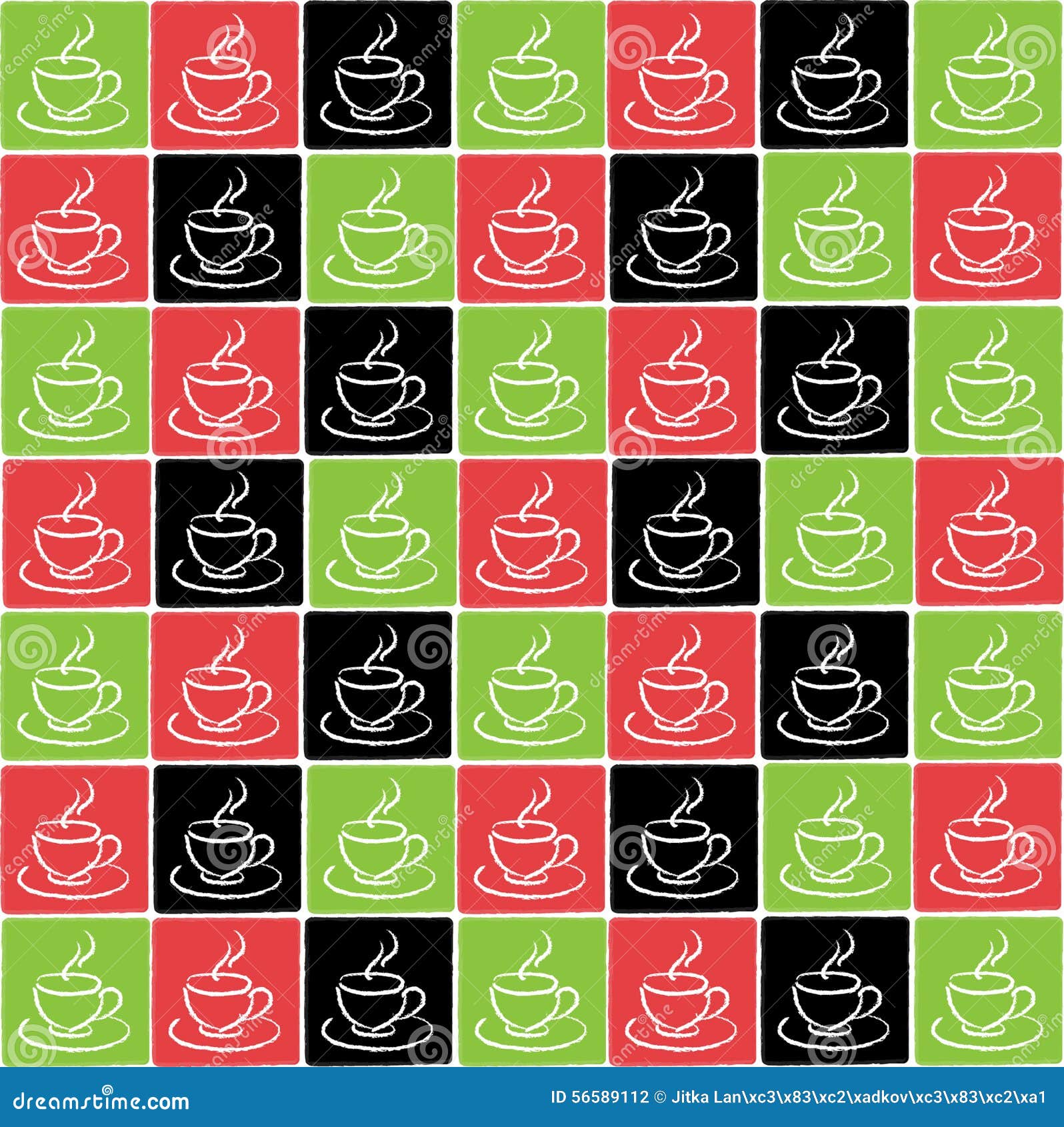 Set of tea cups stock illustration. Illustration of backdrop - 56589112