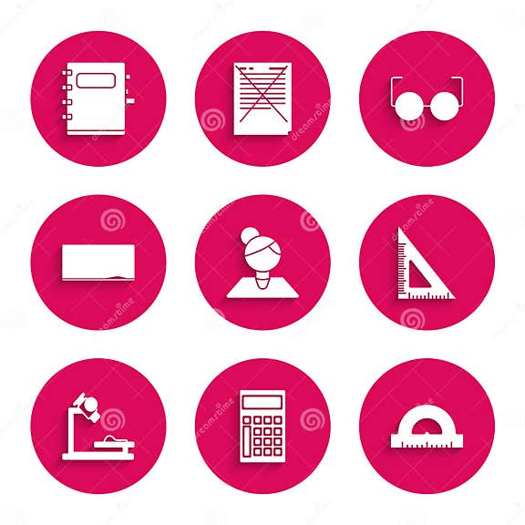 Set Teacher, Calculator, Protractor Grid for Measuring Degrees ...