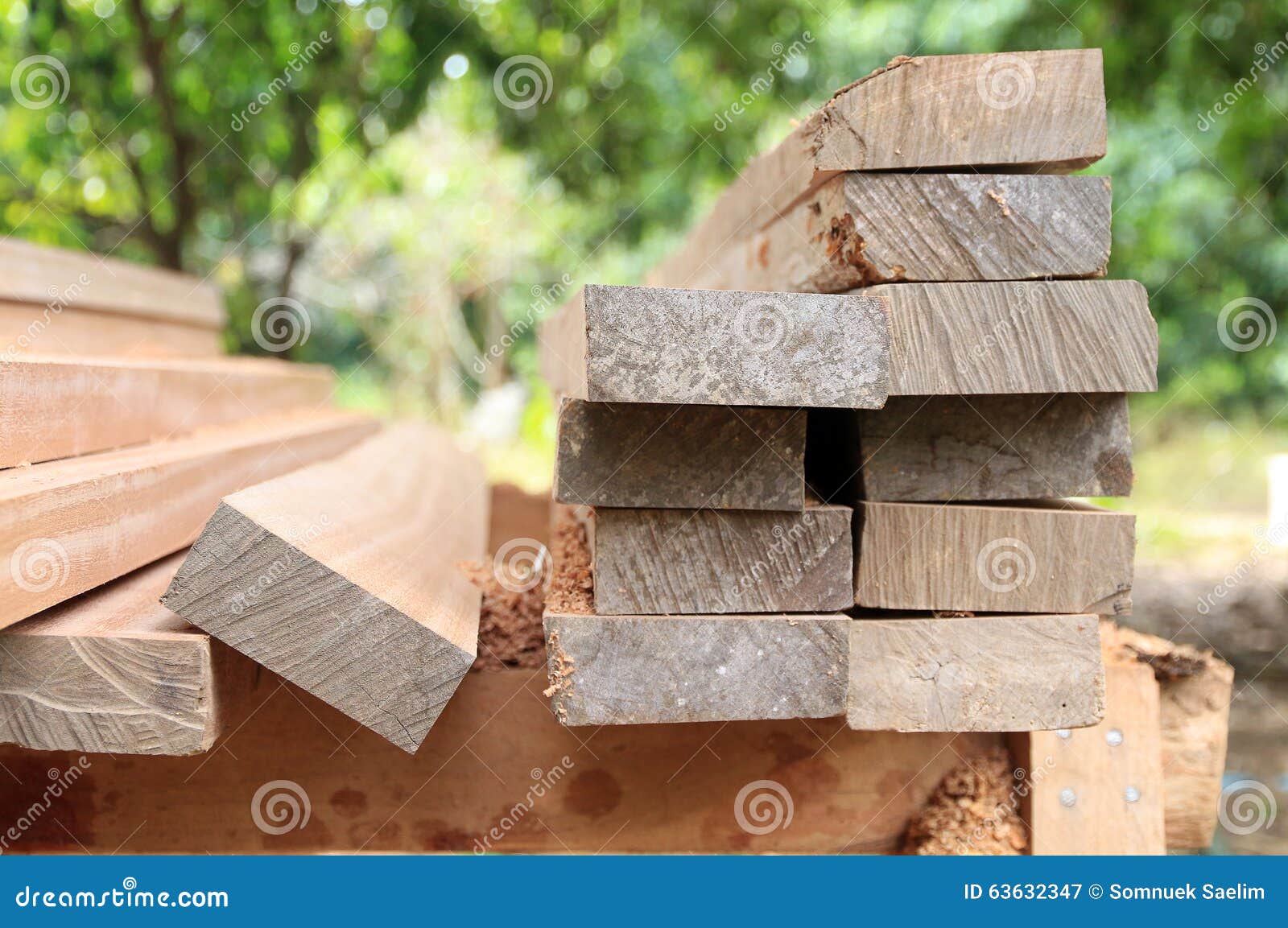 Set of teak wood stock image. Image of processing, background - 63632347