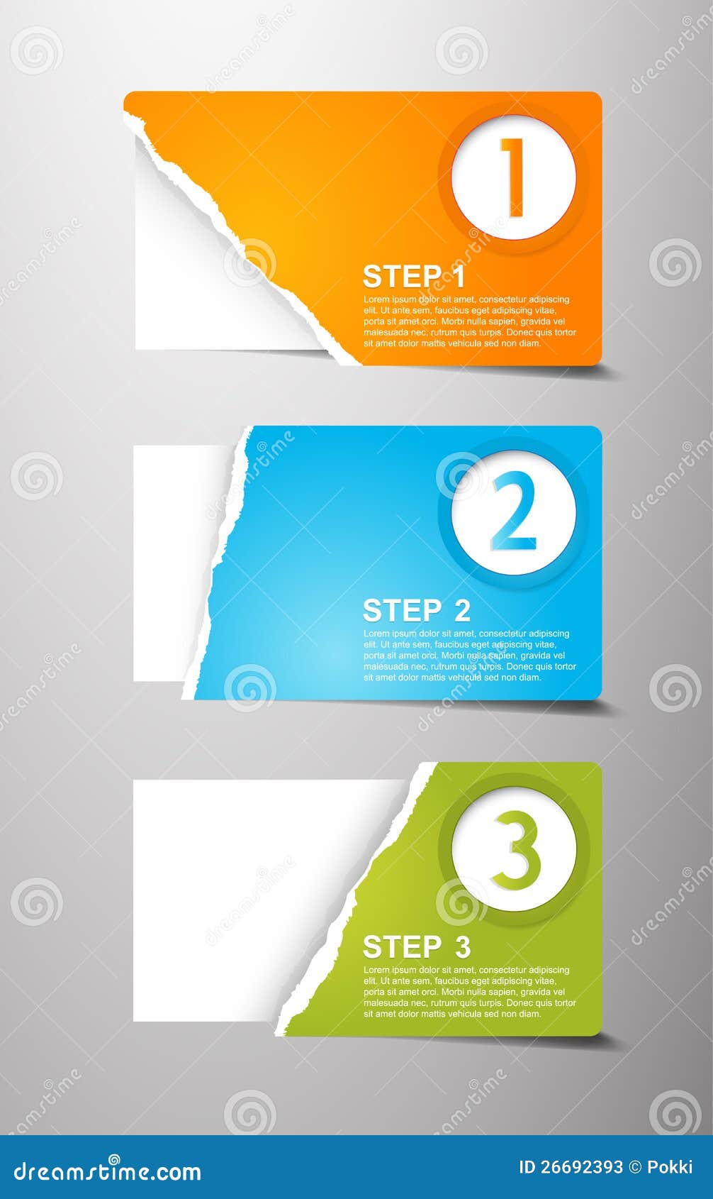 Set of teared cards stock vector. Illustration of symbol - 26692393