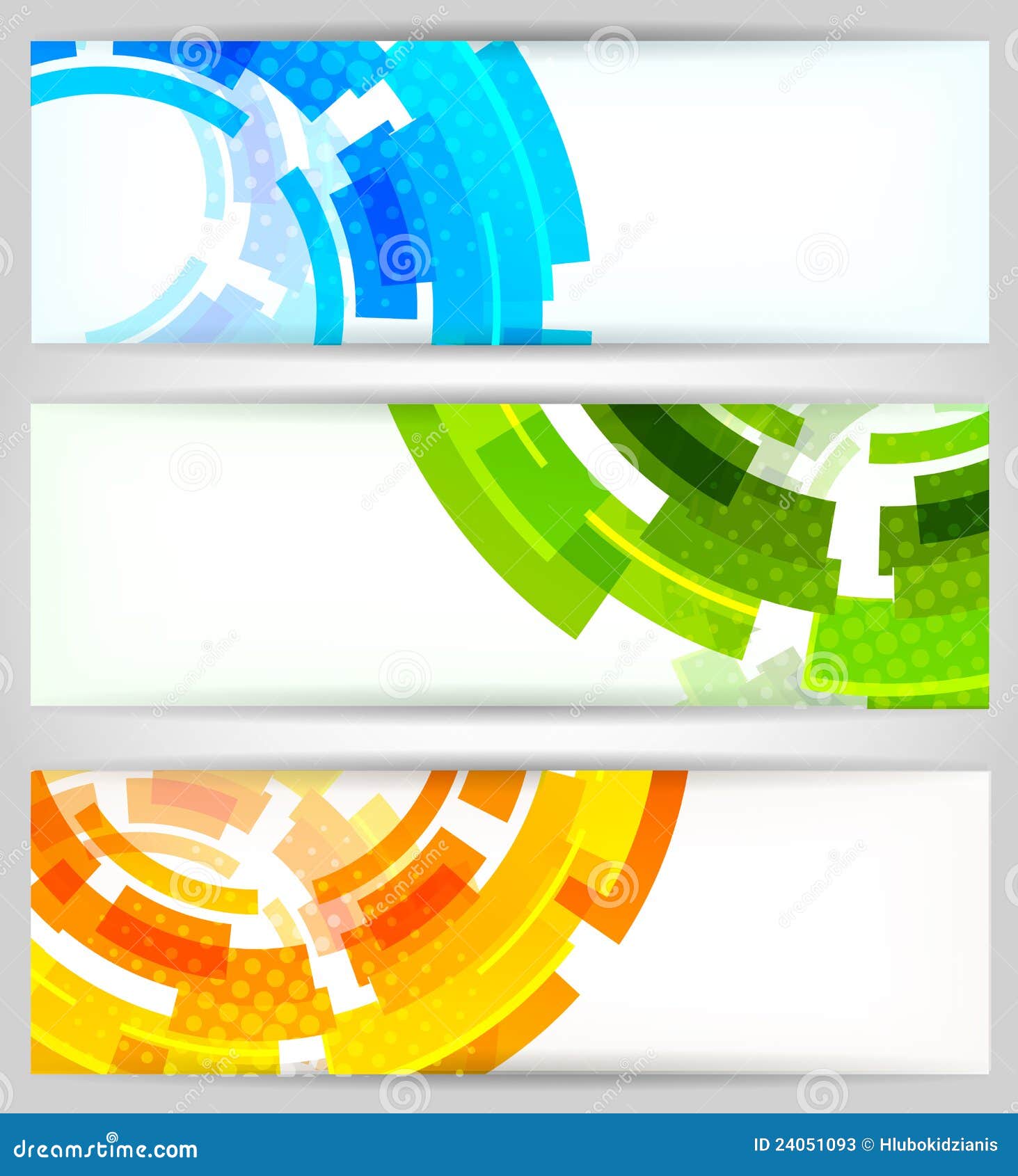 Set of tech banners stock vector. Illustration of banner - 24051093