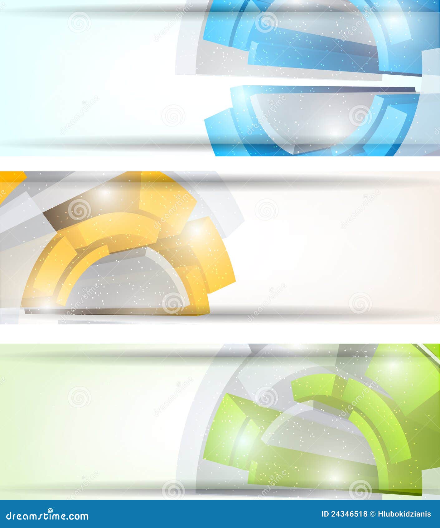 Set of tech banners stock vector. Illustration of cycle - 24346518