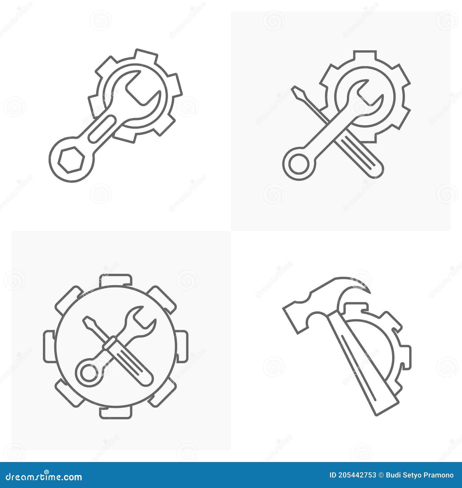 Set of Technical Icon Vector, Engineering Simple Icon Template ...