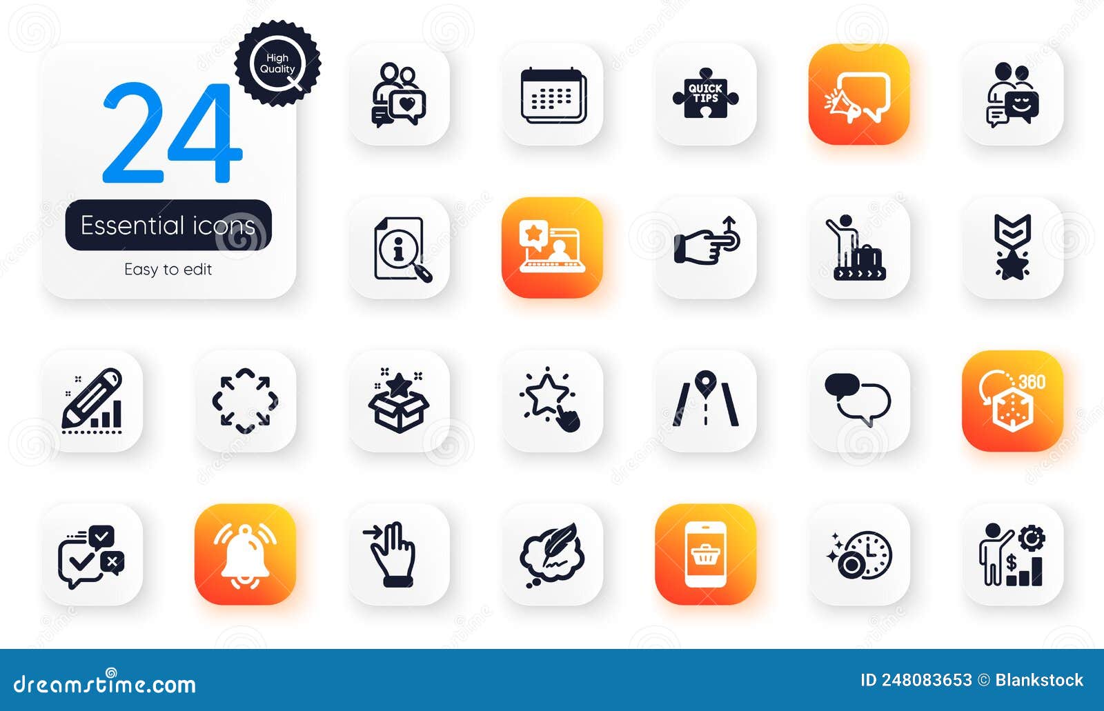 Set of Technology Flat Icons. Notification Bell, Dating Chat and ...