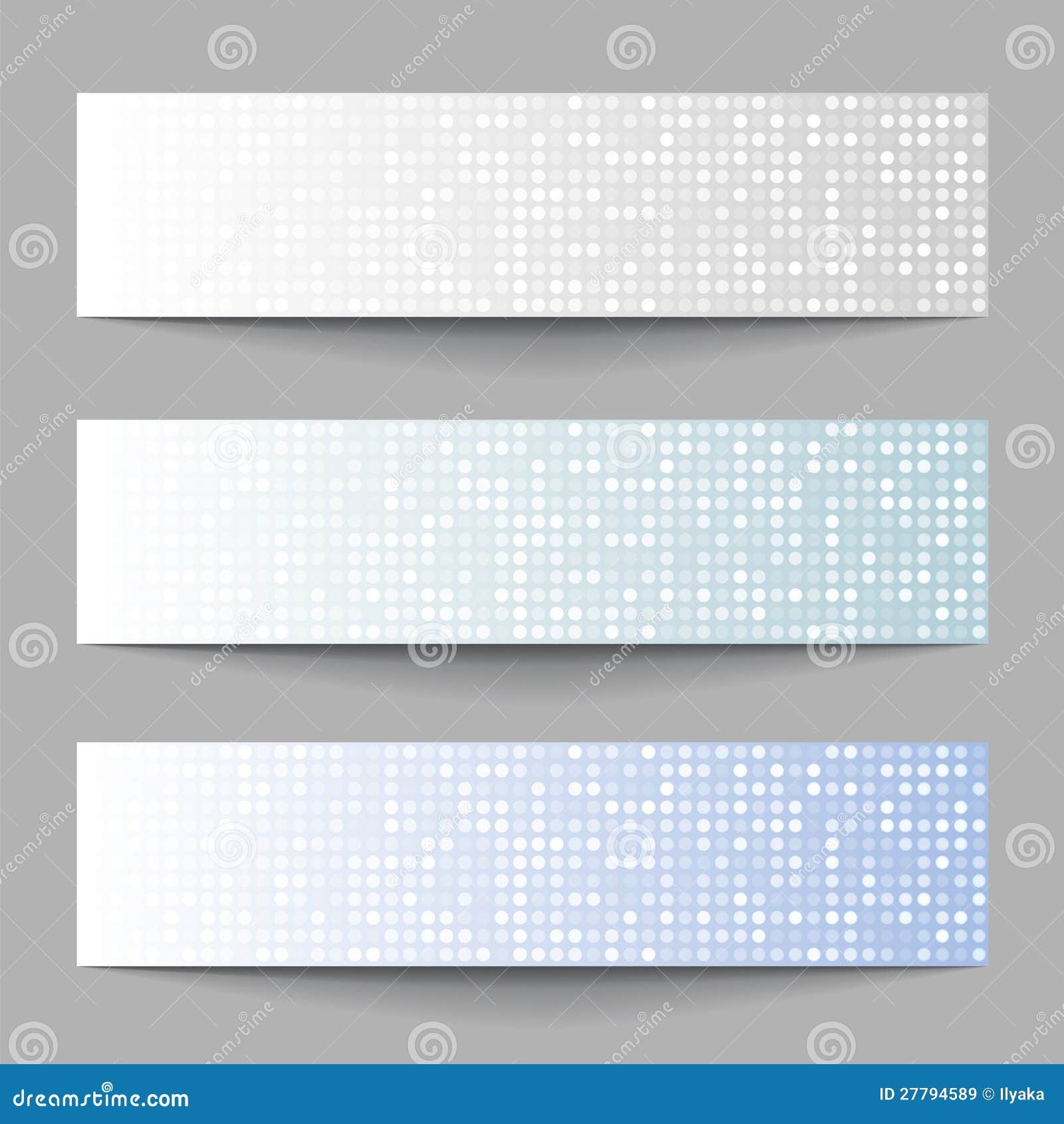 Set of Technology Pixel Banners Stock Vector - Illustration of modern ...