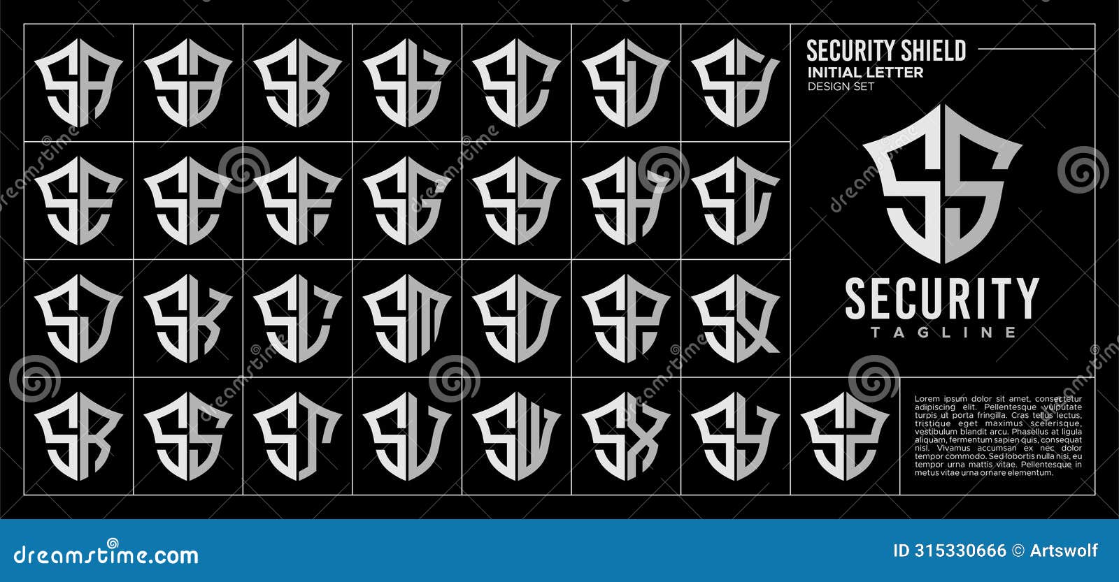 Set Of Technology Shield Letter S SS Logo Design Vector Illustration ... Set Of Technology Shield Letter S SS Logo Design Vector Illustration ...
