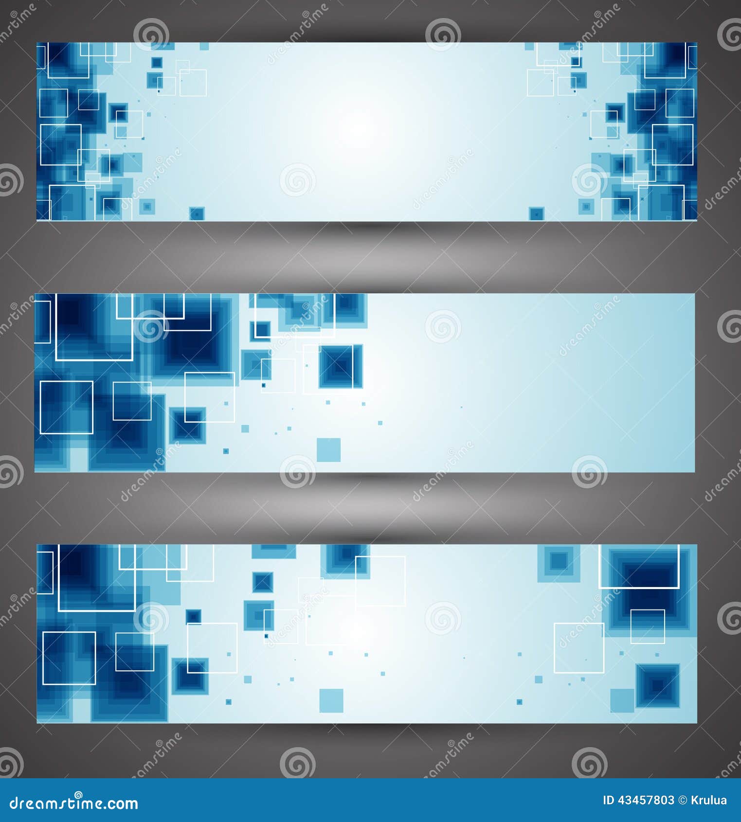 Set of Technology Web-banners. Stock Vector - Illustration of artistic ...