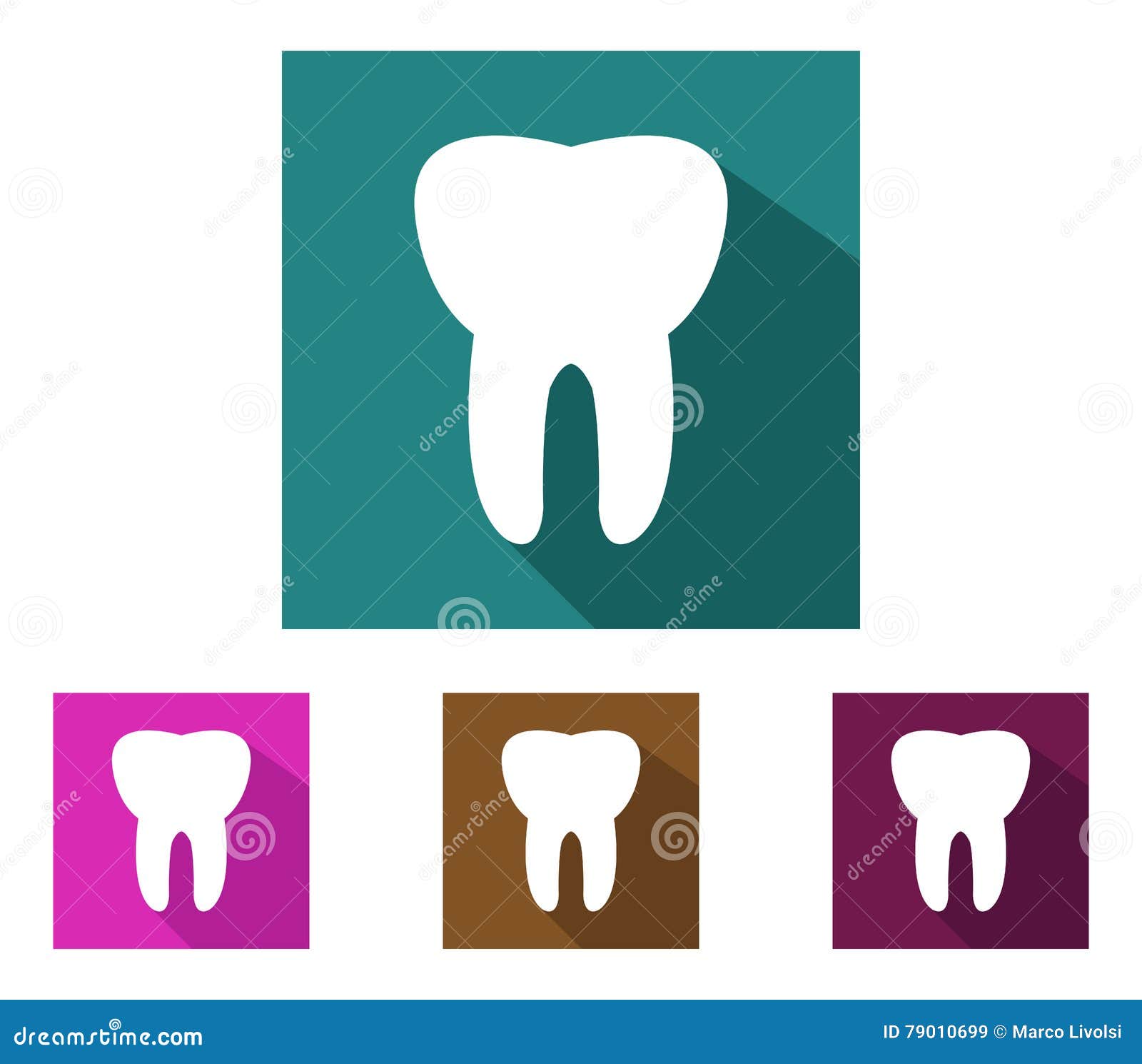 Set of teeth icons stock illustration. Illustration of design - 79010699