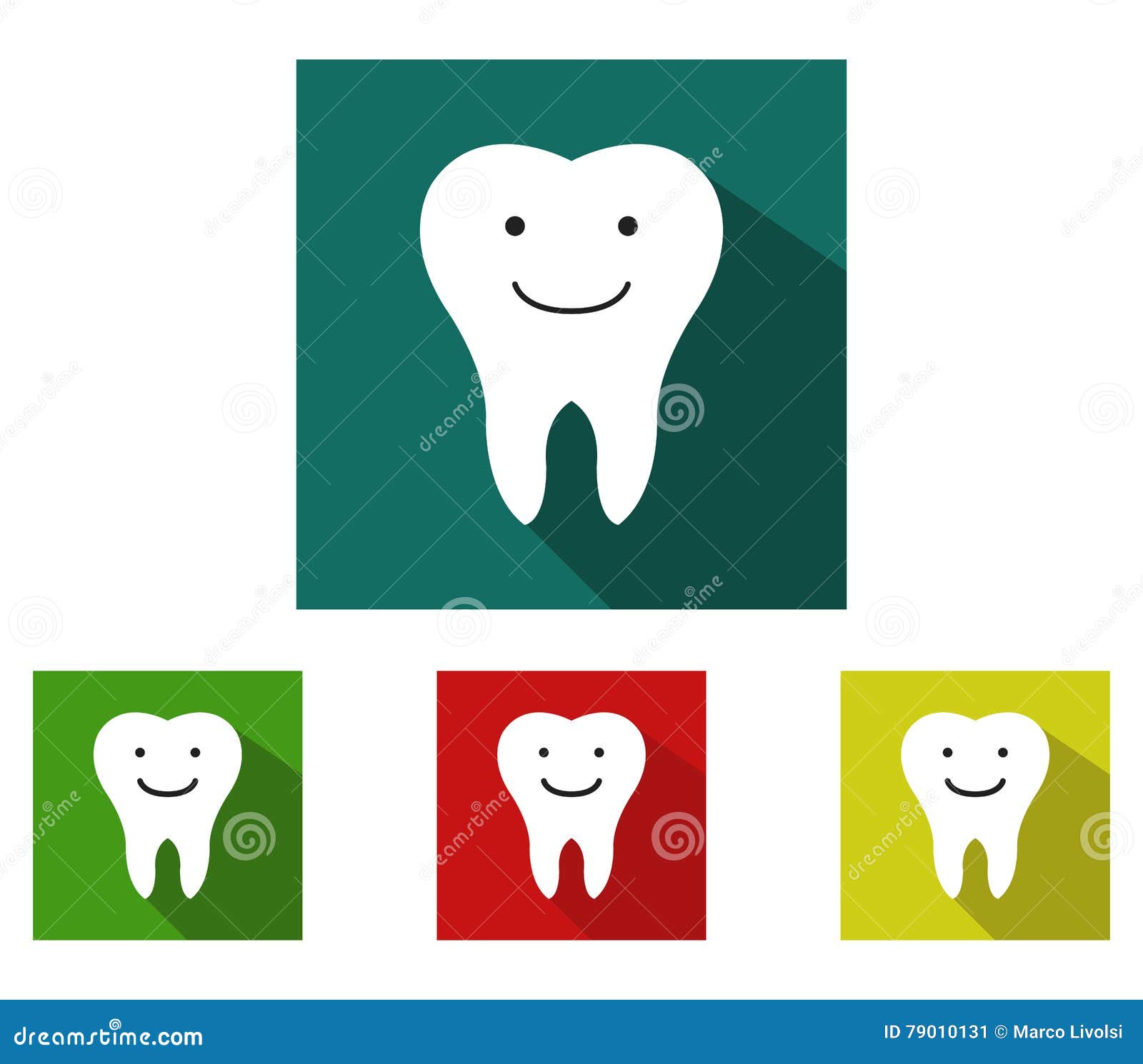 Set of teeth smiling icons stock illustration. Illustration of face ...