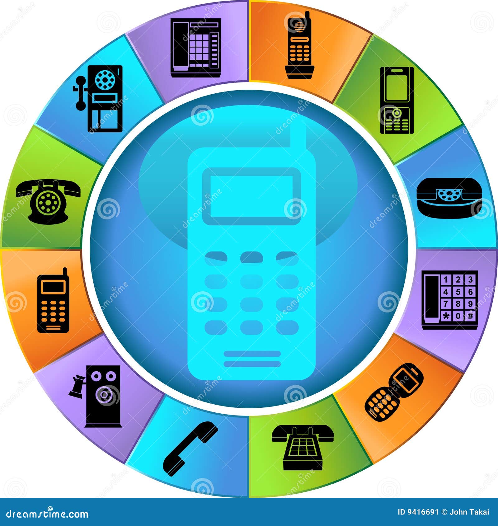 Set Telefon-Tasten - Rad vektor abbildung. Illustration von taste - 9416691