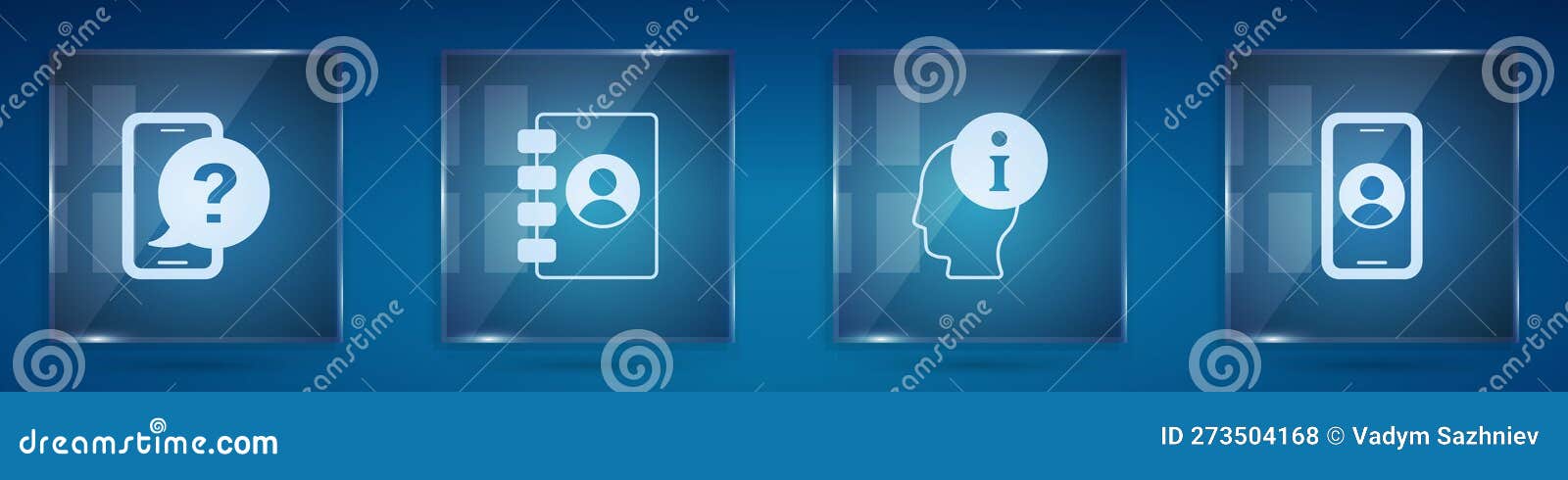 Set Telephone 24 Hours Support, Address Book, Information and . Square ...