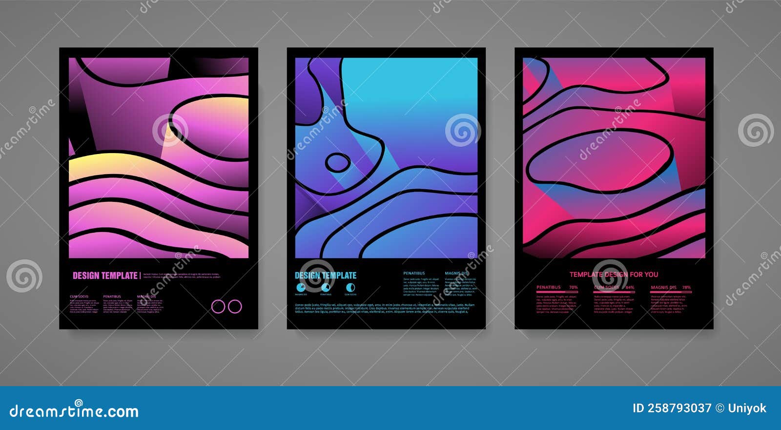 Form Layout Template. Simple Vector Outline. Structured Text Boxes ...