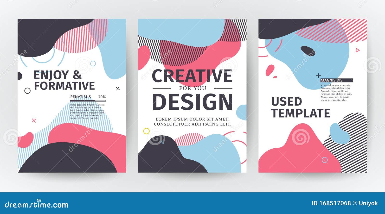 Set of Template Design of Modern Cover with a Backdrop of an Abstract ...