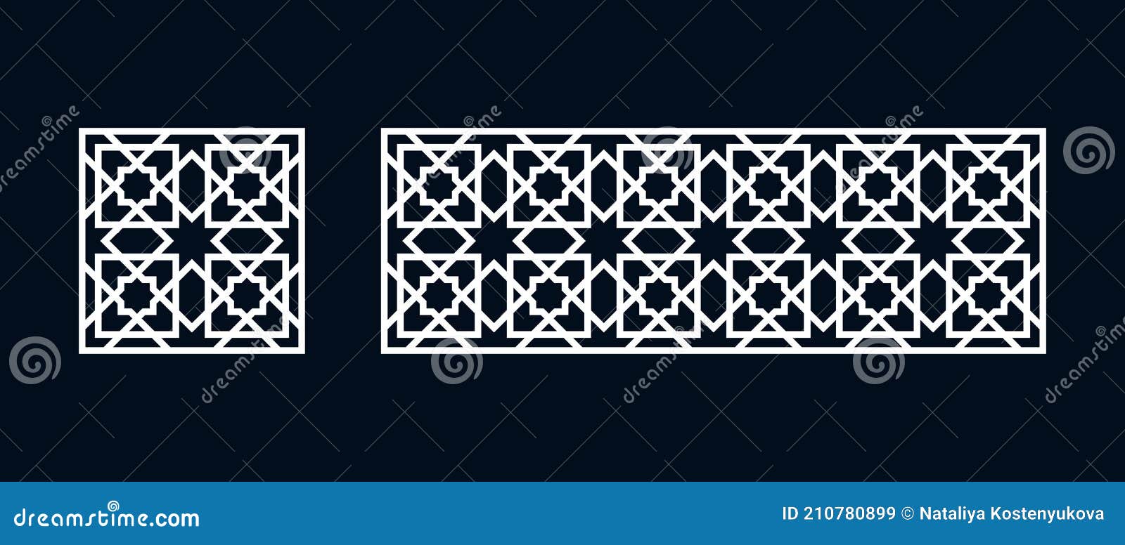 Islamic Pattern for Laser Cutting Stock Vector - Illustration of ...