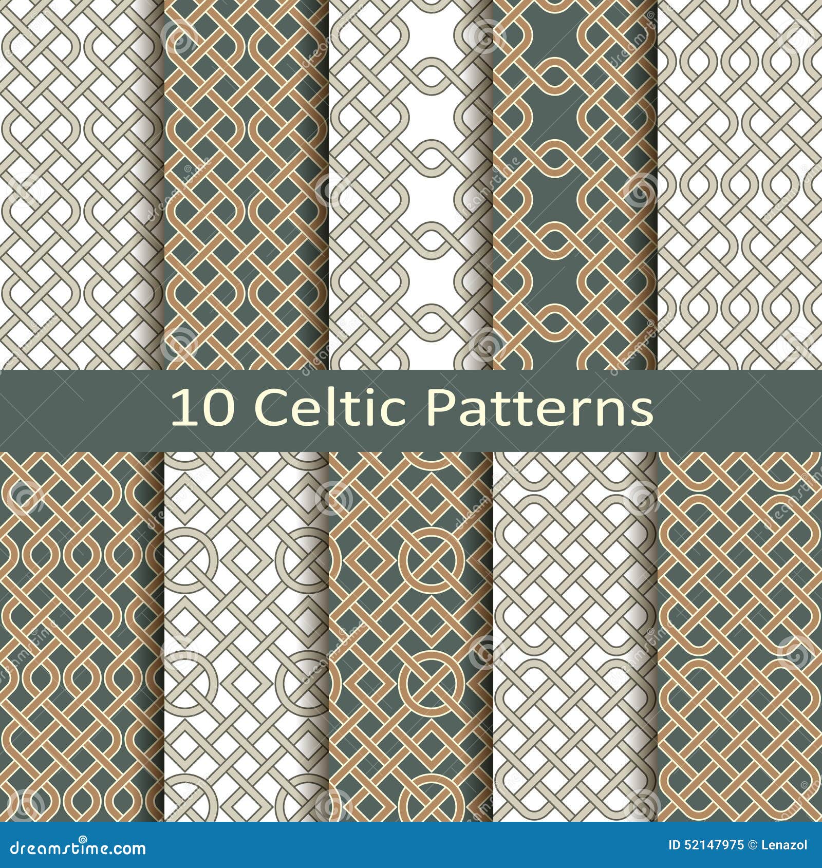 The Celtic Patterns, Borders And Corner Cartoon Vector | CartoonDealer ...