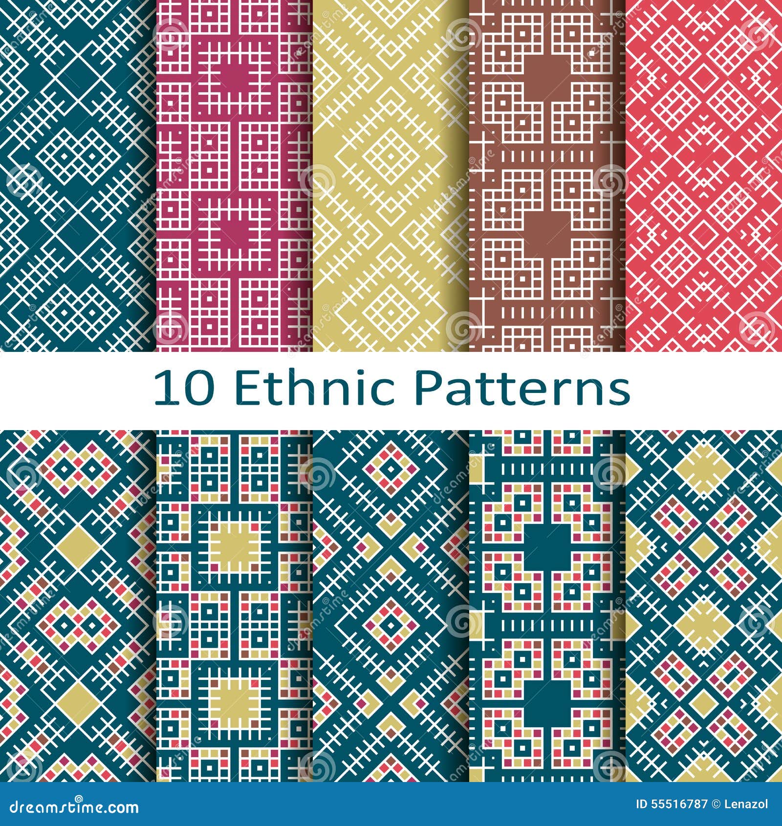 Ethnic Patterns Or Frames Vector Illustration | CartoonDealer.com #93746438